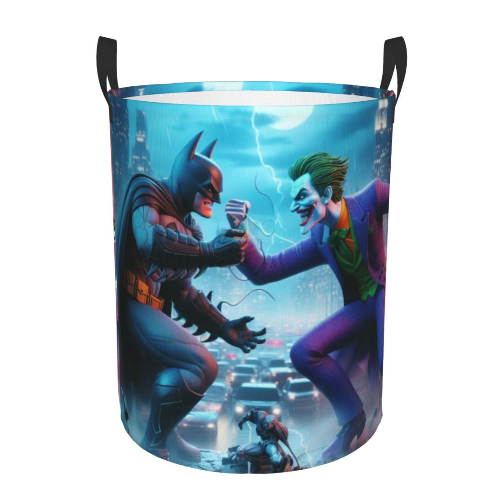 Batman Laundry Hamper Basket with Handles, Lightweight Storage Basket ...