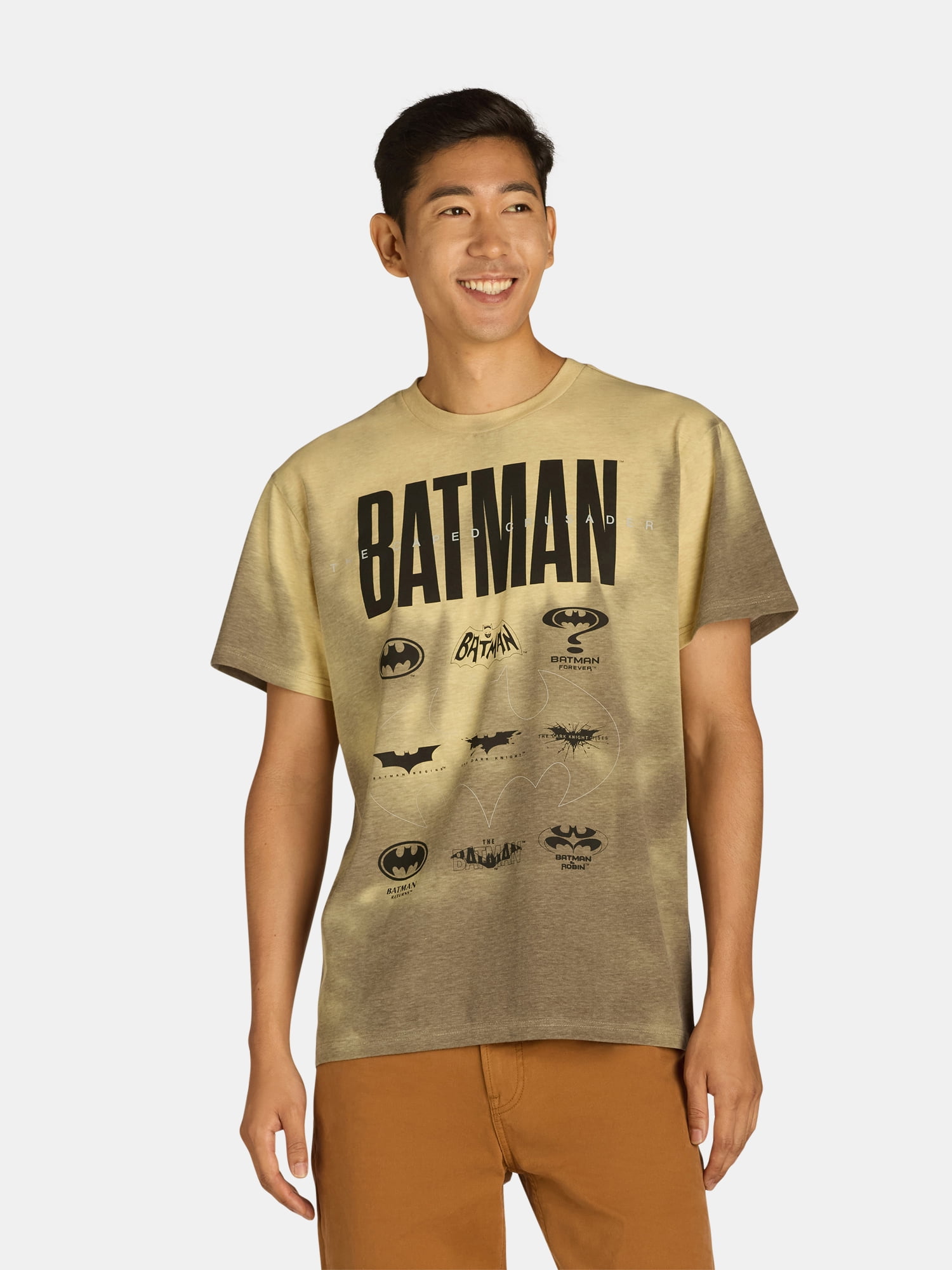 Batman Men's Color Changing Graphic Tee, Sizes XS-3XL, Comic Logo Caped ...