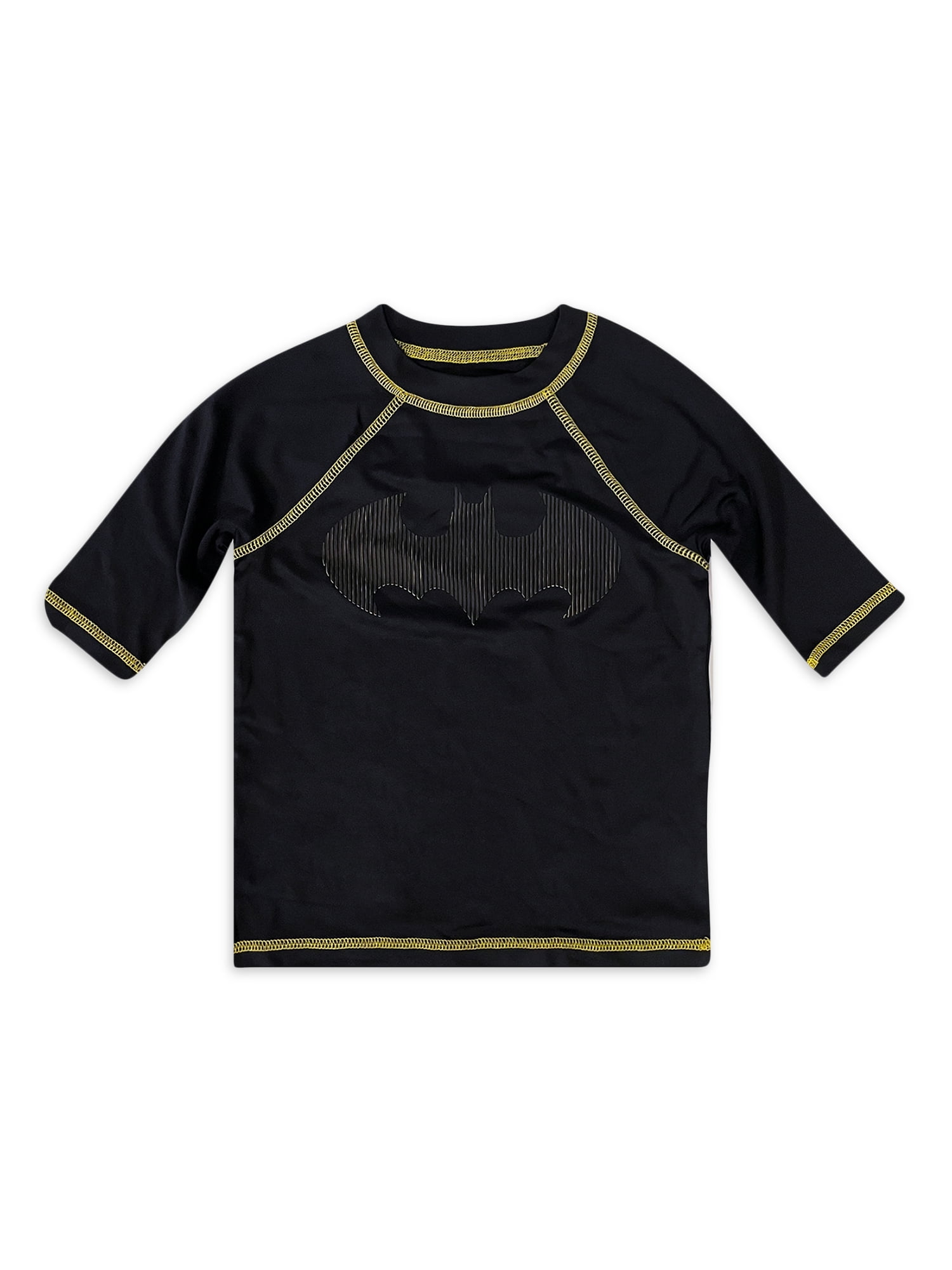 Batman Boys Swim Rash Guard Sizes 4-12 UV Protection Washable - Walmart.com