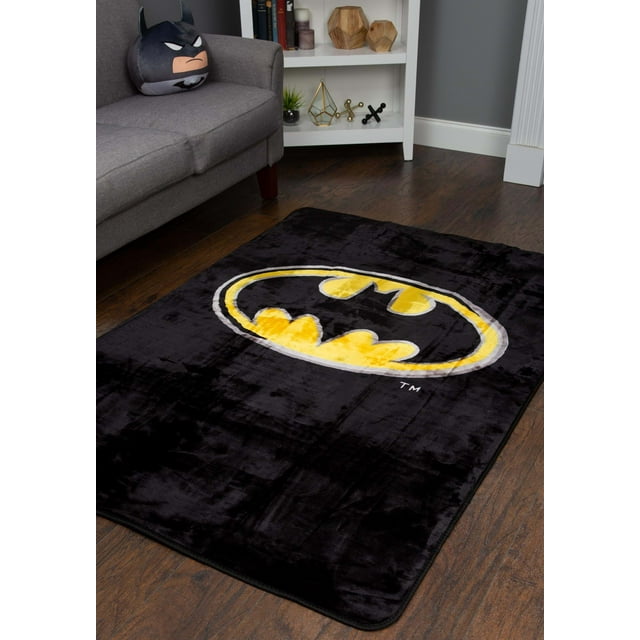 Batman Logo Superhero Area Rug, 4'X6' Bedroom Carpet for Fans - Walmart.com