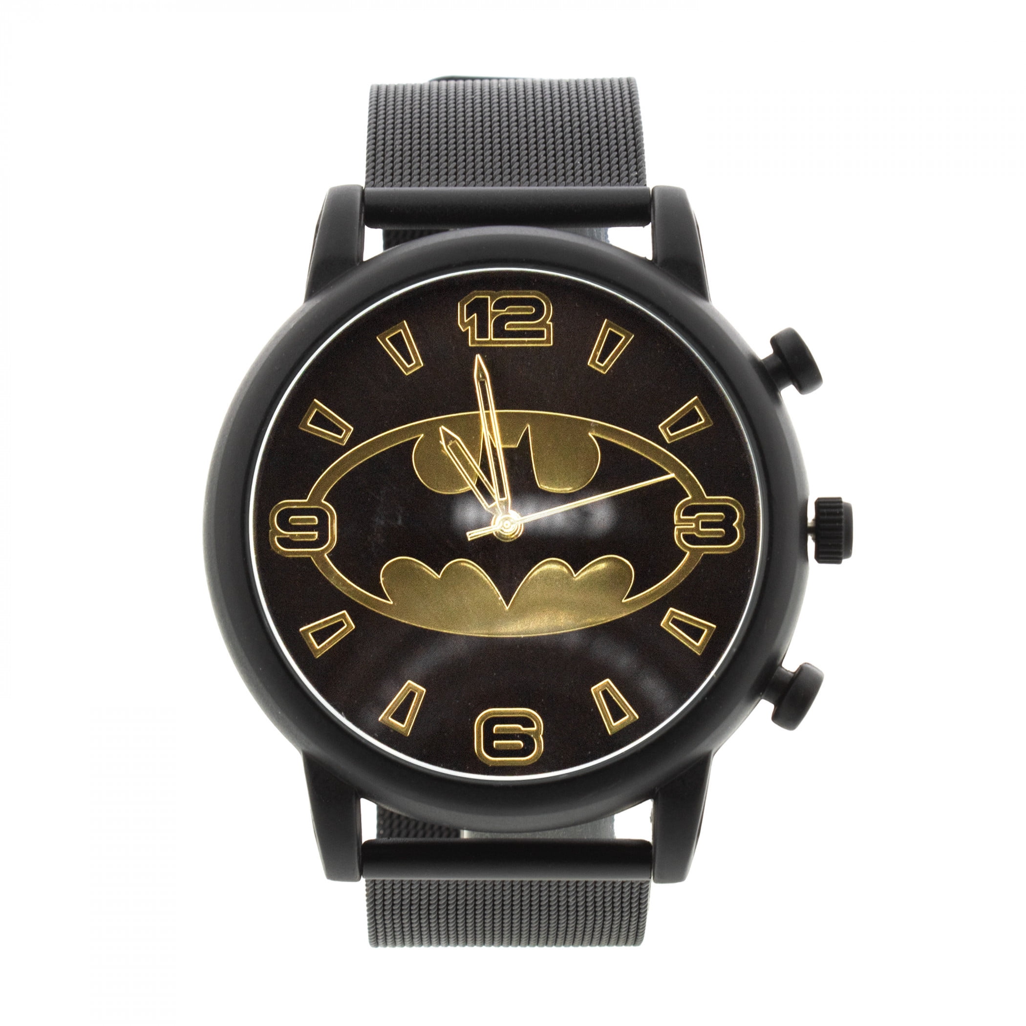 Batman Logo Black and Gold Analog Watch - Walmart.com