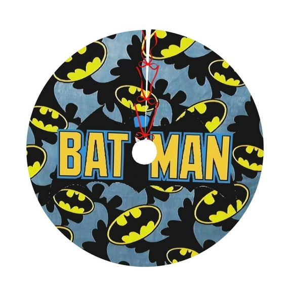 Batman Logo Christmas Tree Skirt Xmas Tree Mat Christmas Tree Ornaments ...
