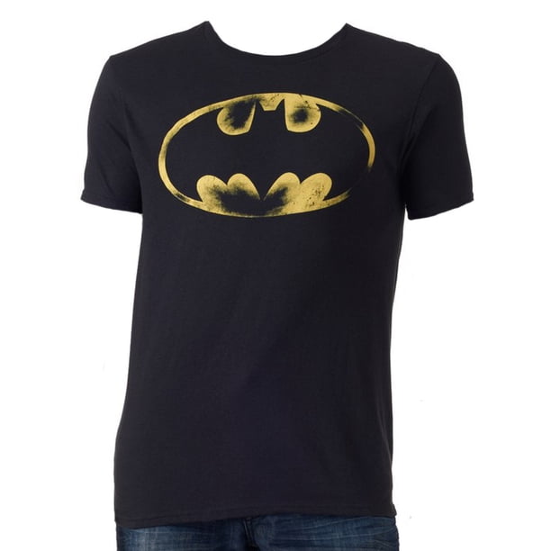 Batman Logo DC Comics Distressed Logo Men's T-Shirt - Walmart Business ...