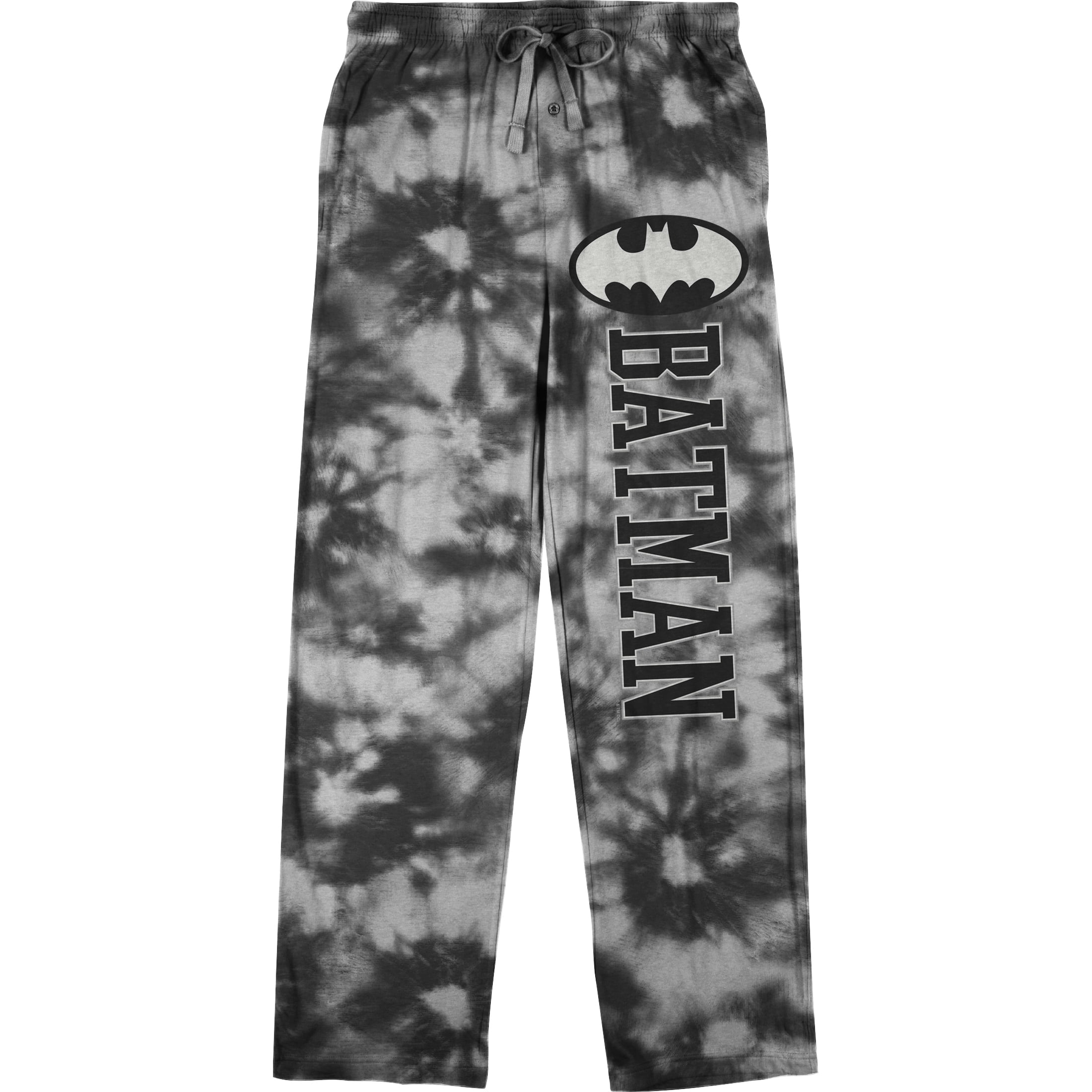 Batman Logo Men's Black Tie-Dye Sleep Pajama Pants-Small - Walmart.com