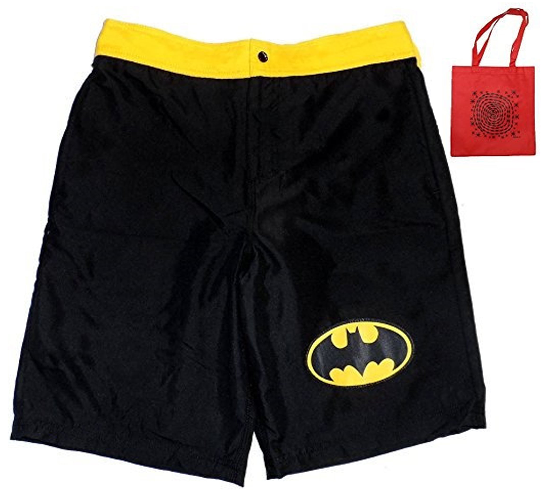 Batman Logo Men's Boardshorts and Tote - 2 Piece Gift Set (Small ...
