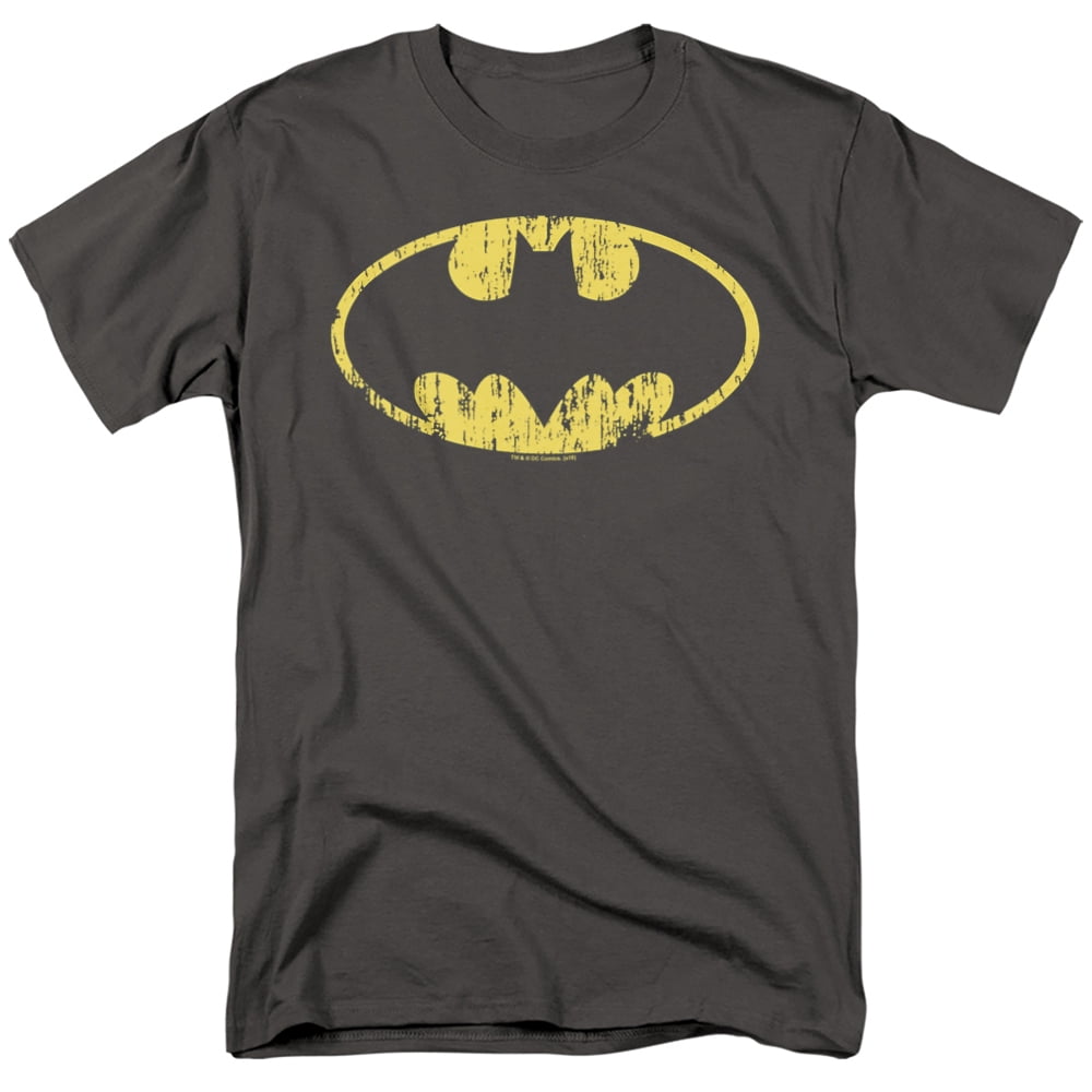 Batman - Logo T-Shirt Classic Logo Distressed Unisex Graphic Tee for ...