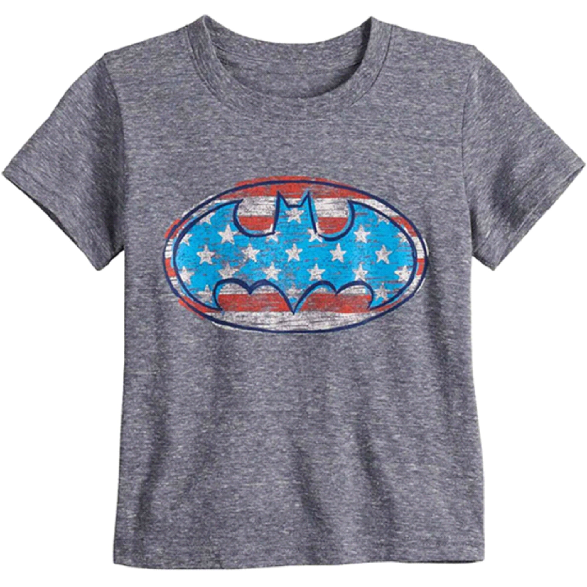Batman Logo with American Flag Background Toddler Boy's T-Shirt (3T ...