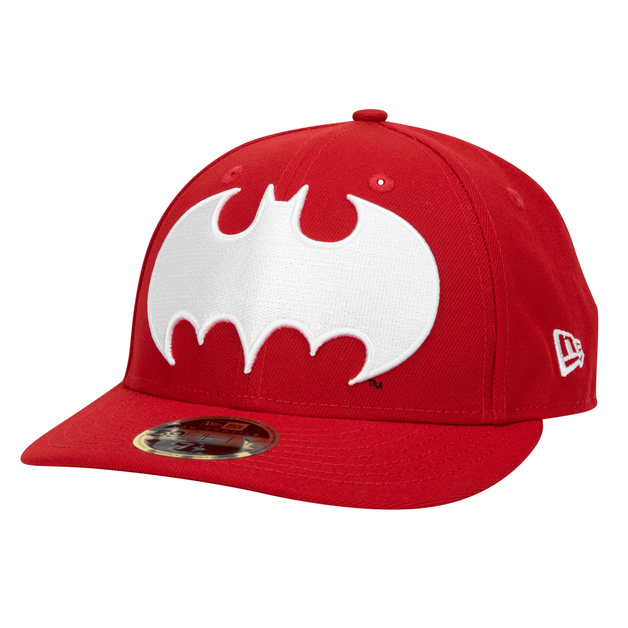 Batman Low Profile Red New Era 59Fifty Fitted Hat-7 3/8 Fitted ...