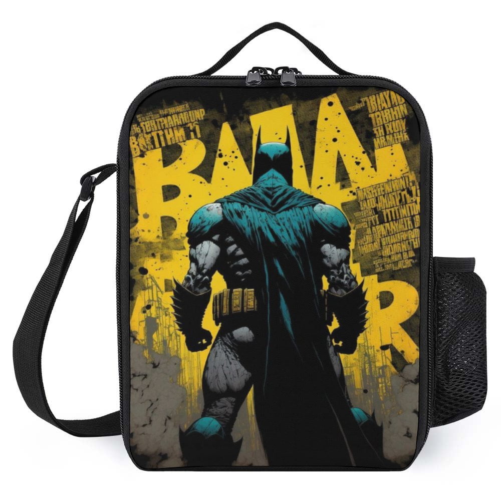 Batman Lunch Bag, Insulated Lunch Box Large Capacity Reusable Insulated ...