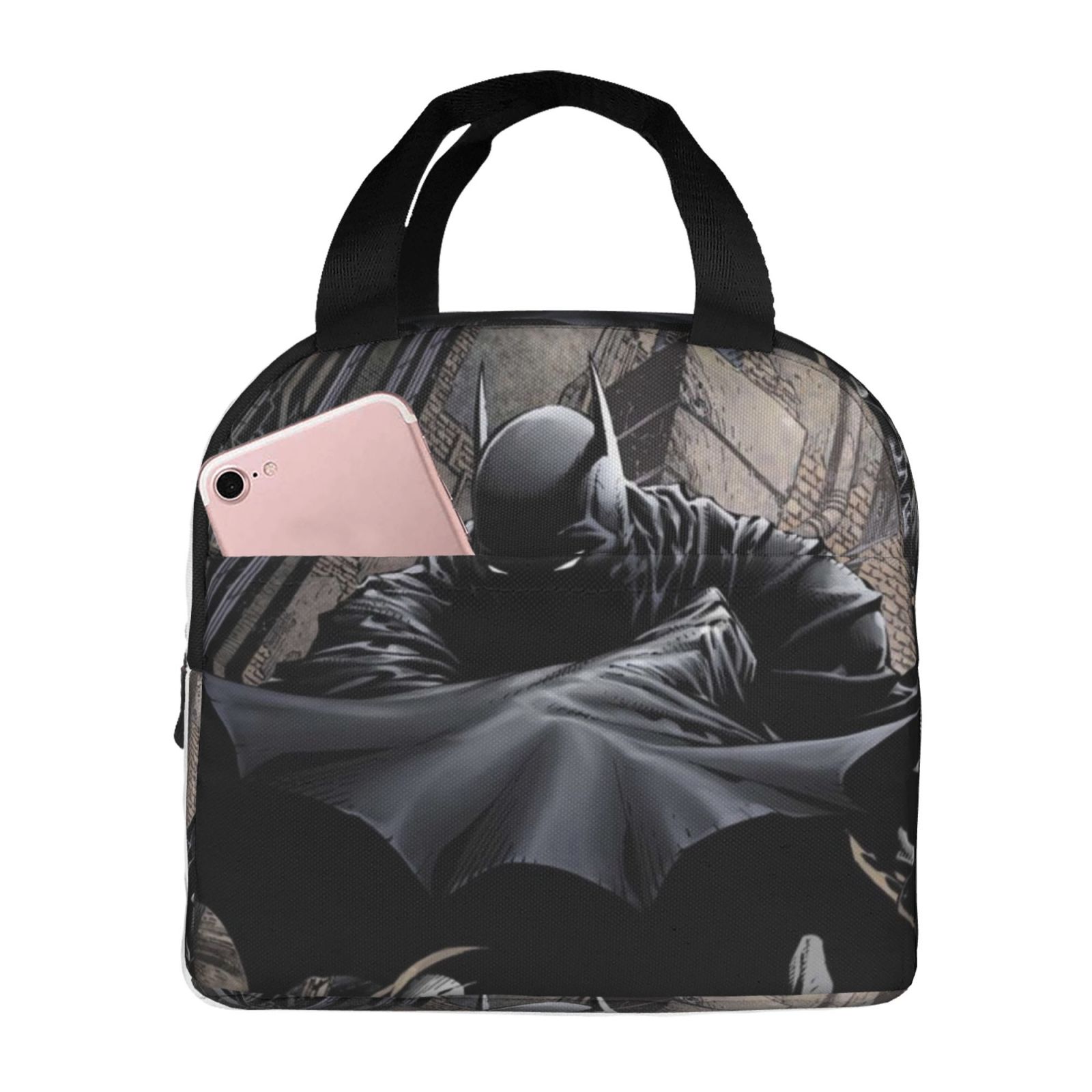 Batman Lunch Bag, Insulated Lunch Box Large Capacity Reusable Insulated ...