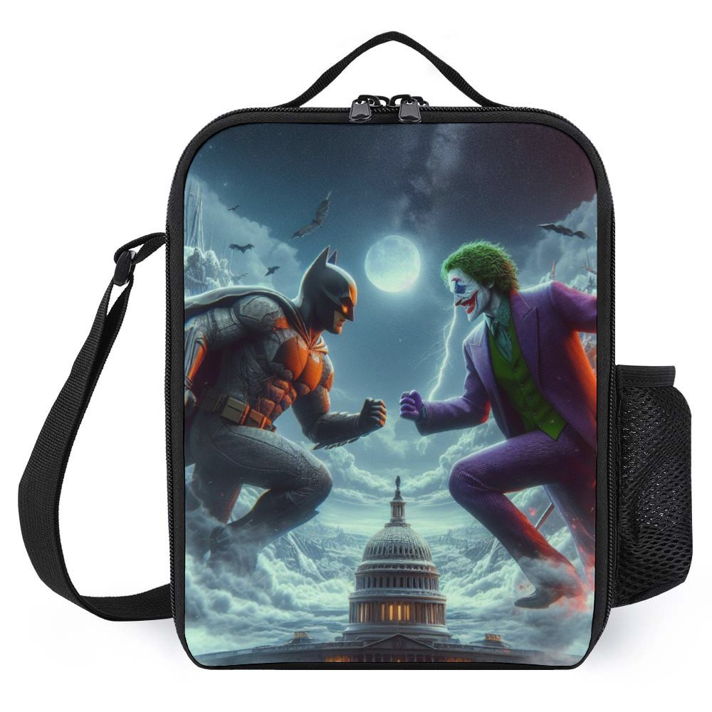 Batman Lunch Bag, Insulated Lunch Box Large Capacity Reusable Insulated ...