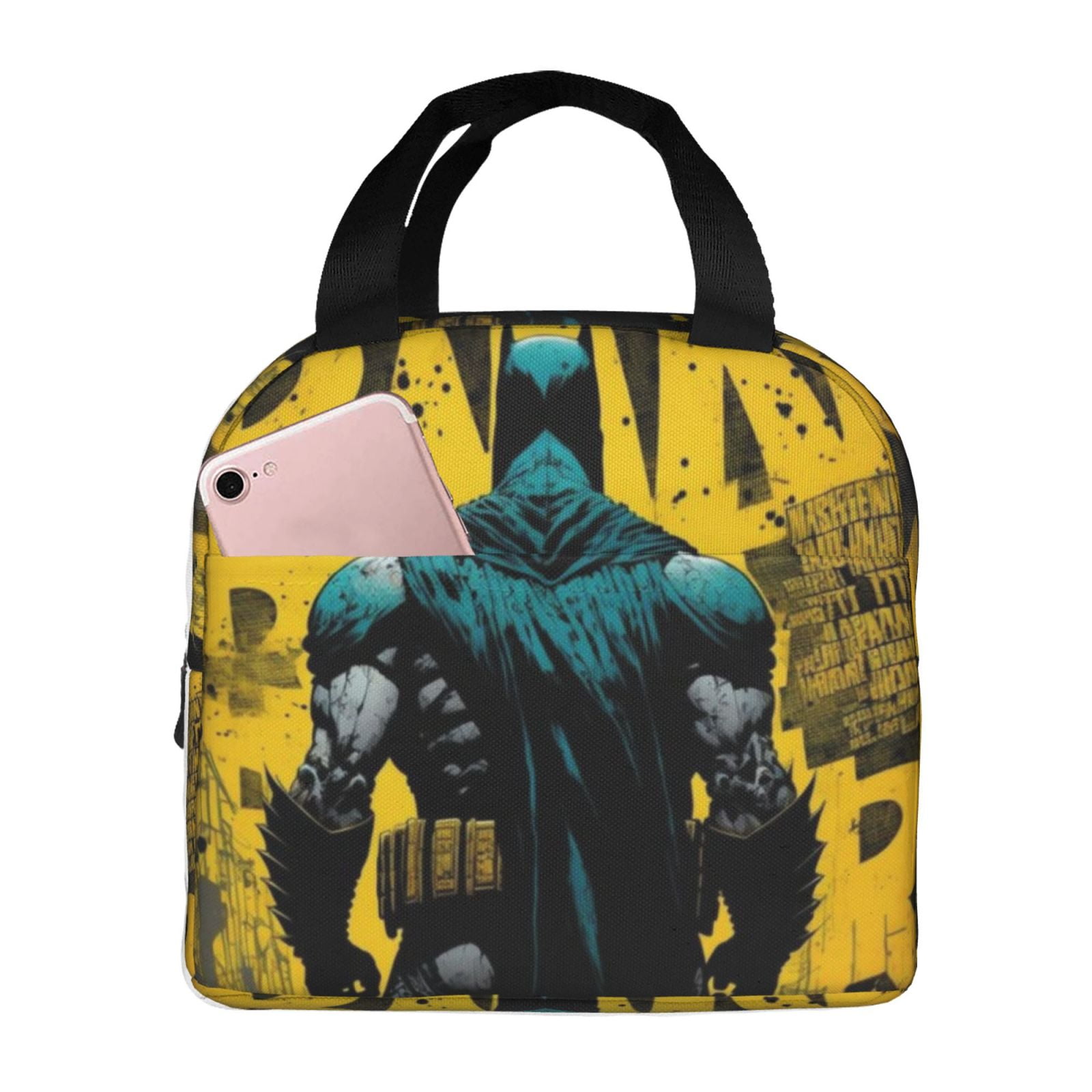 Batman Lunch Bag, Insulated Lunch Box Large Capacity Reusable Insulated ...