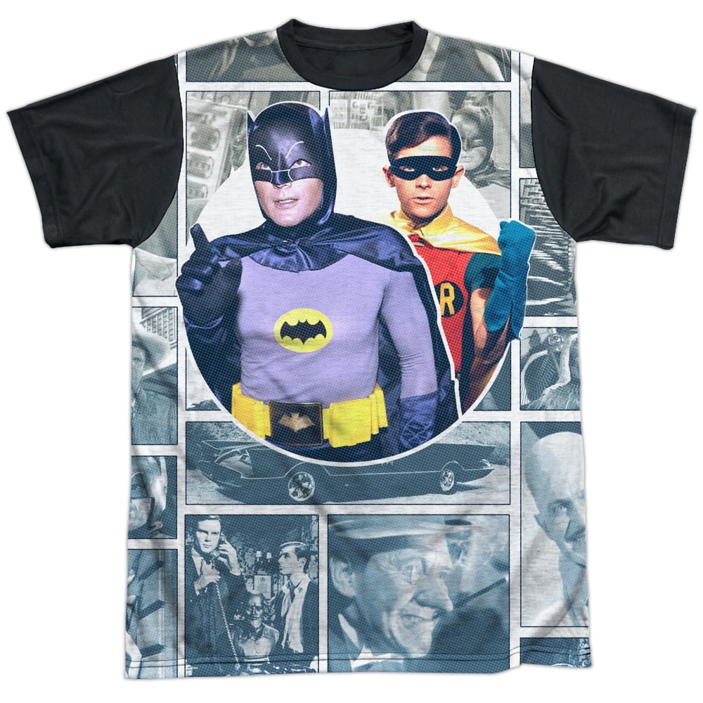 Batman Men's 60s Panels Sublimation T-shirt White - Walmart.com