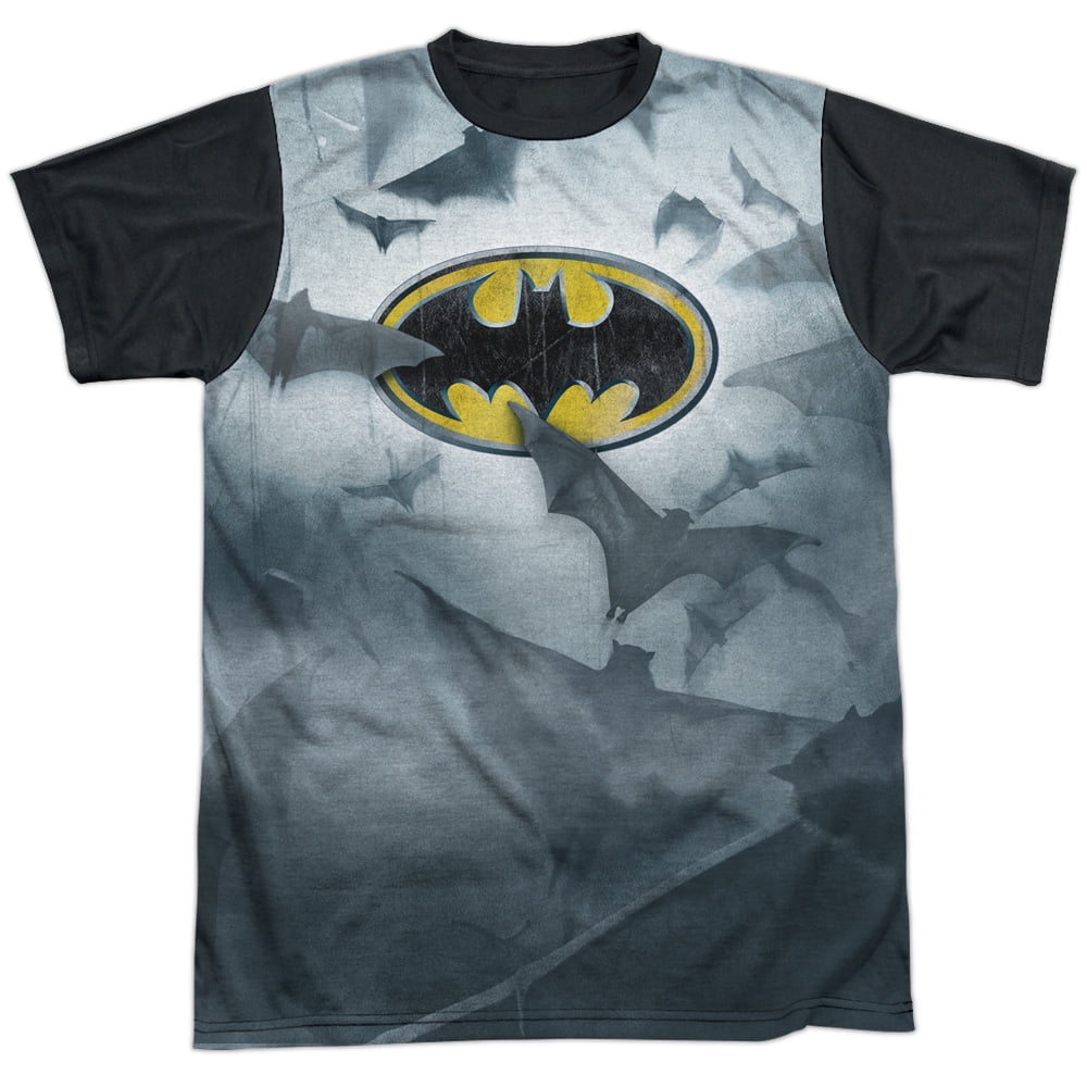 Batman Men's Bat's Logo Sublimation T-shirt X-Large White - Walmart.com