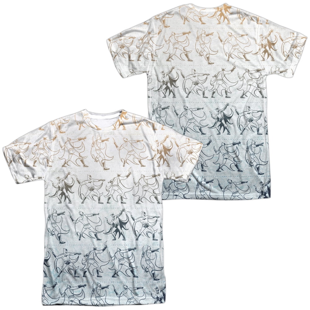 Batman Batarang Pattern Unisex Adult Sublimated Costume T Shirt (Front ...