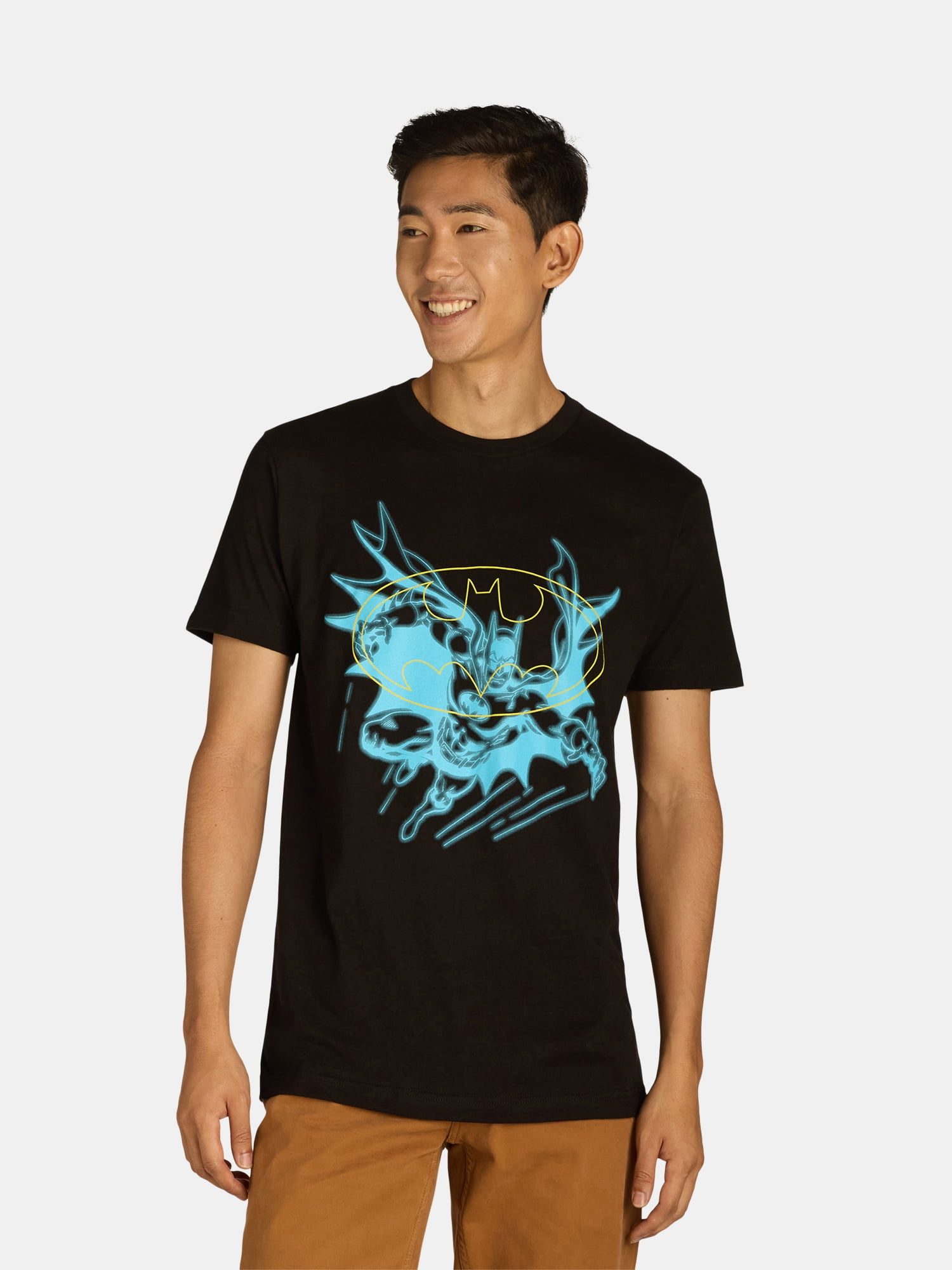 Batman Men's & Big Men's Comic Graphic Tee Shirt, Sizes S-3XL, 100% ...