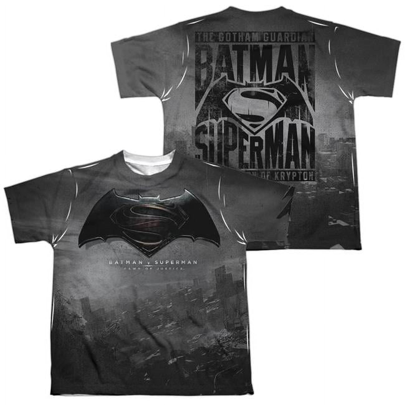 Batman Men's Logo City Sublimation T-shirt White - Walmart.com
