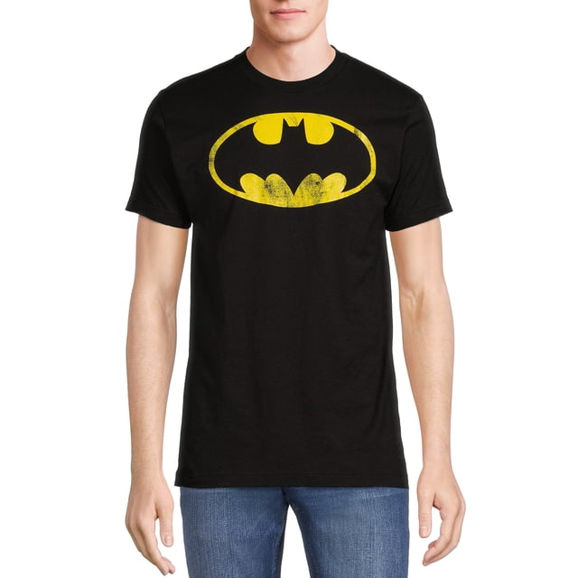 Batman Men's Logo Graphic Tee with Short Sleeves - Walmart.com