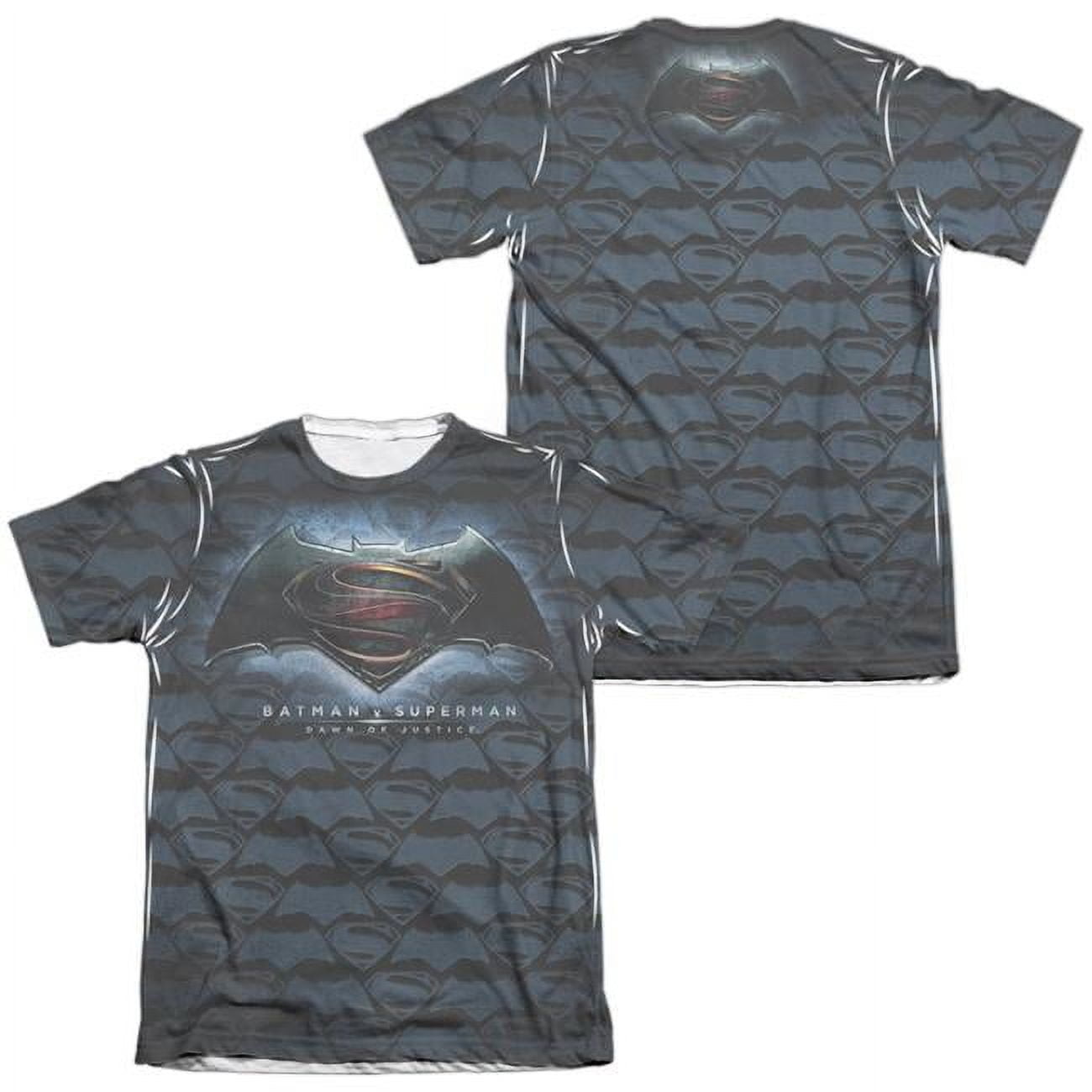 Batman Men's Logo Pattern Sublimation T-shirt White - Walmart.com