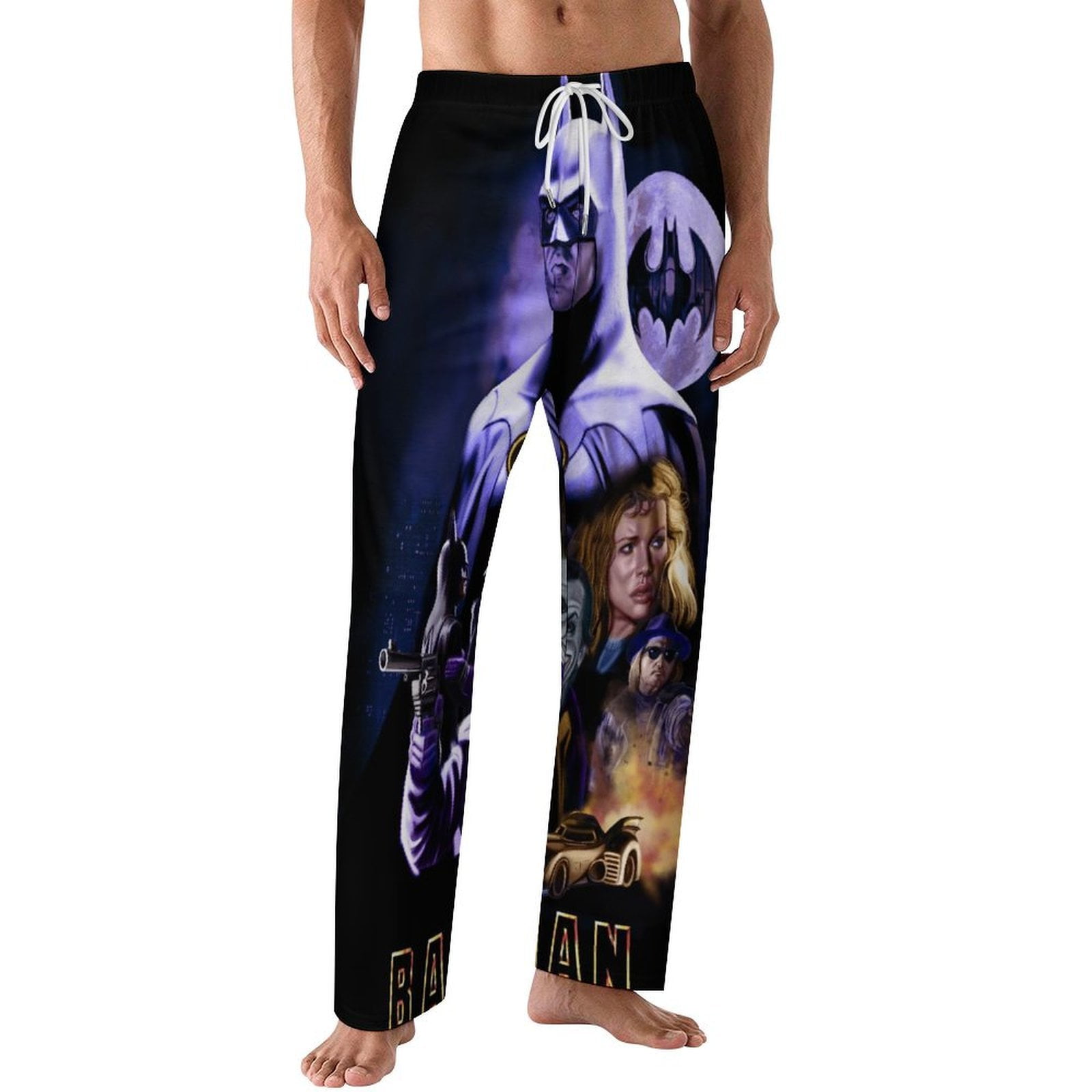 Batman Men's Pajama Pants Ultra Lightweight Pjs Bottoms Sleepwear ...