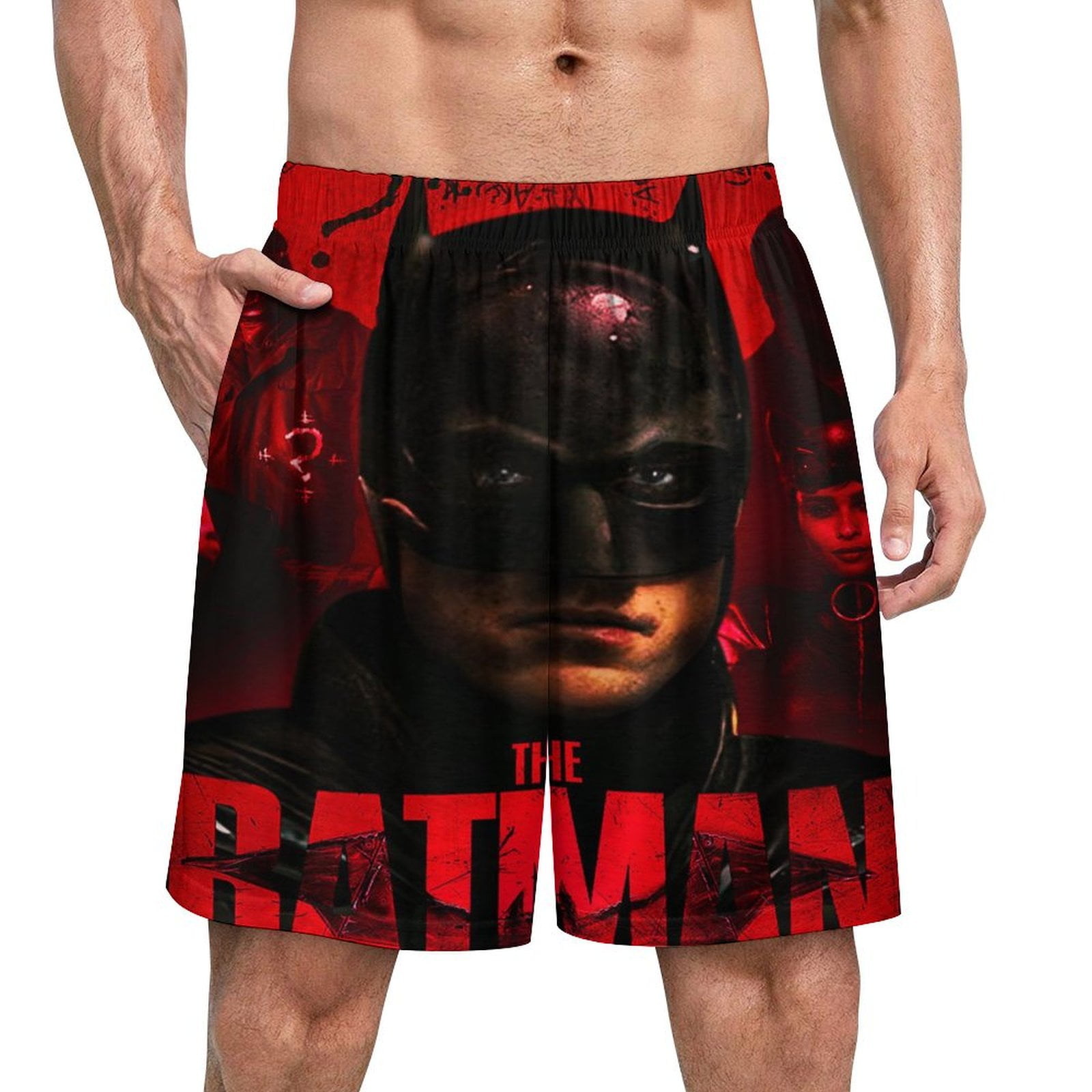 Batman Men's Pajama Shorts Soft Sleepwear Bottoms Elastic Waistband ...