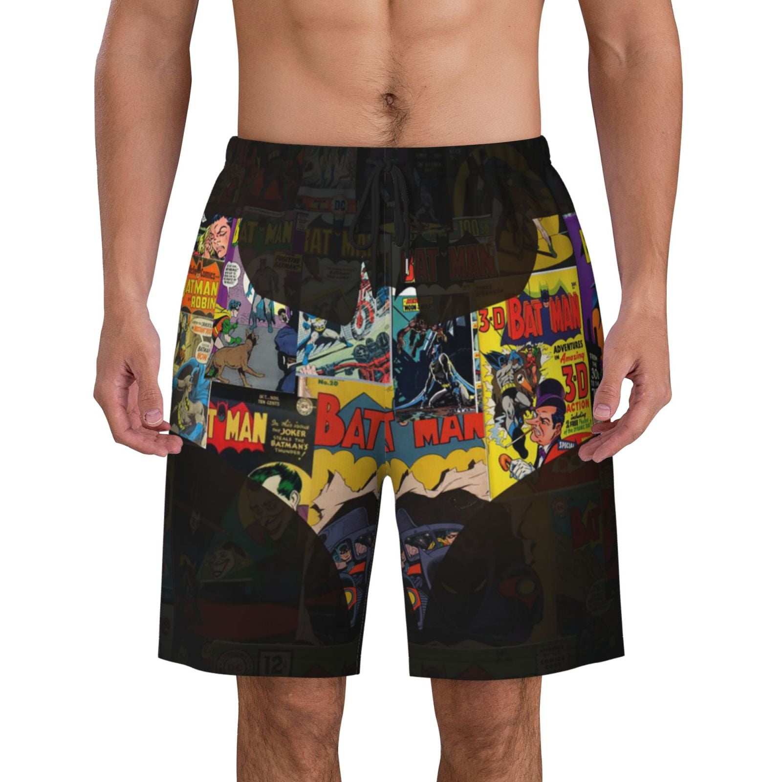 Batman Men's Swim Trunks Quick Dry Board Shorts Bathing Suit Swimsuits ...