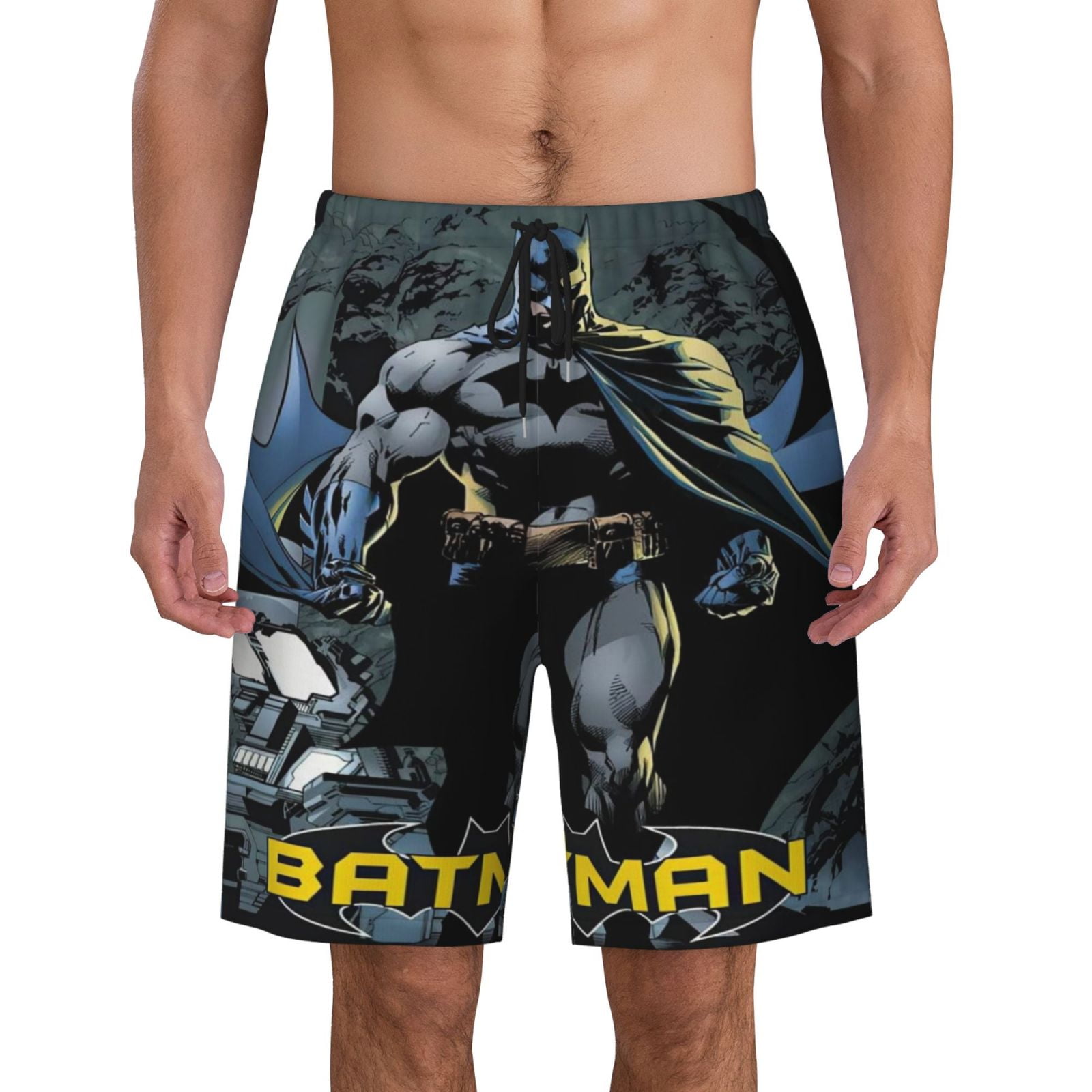 Batman Men's Swim Trunks Quick Dry Board Shorts Bathing Suit Swimsuits ...
