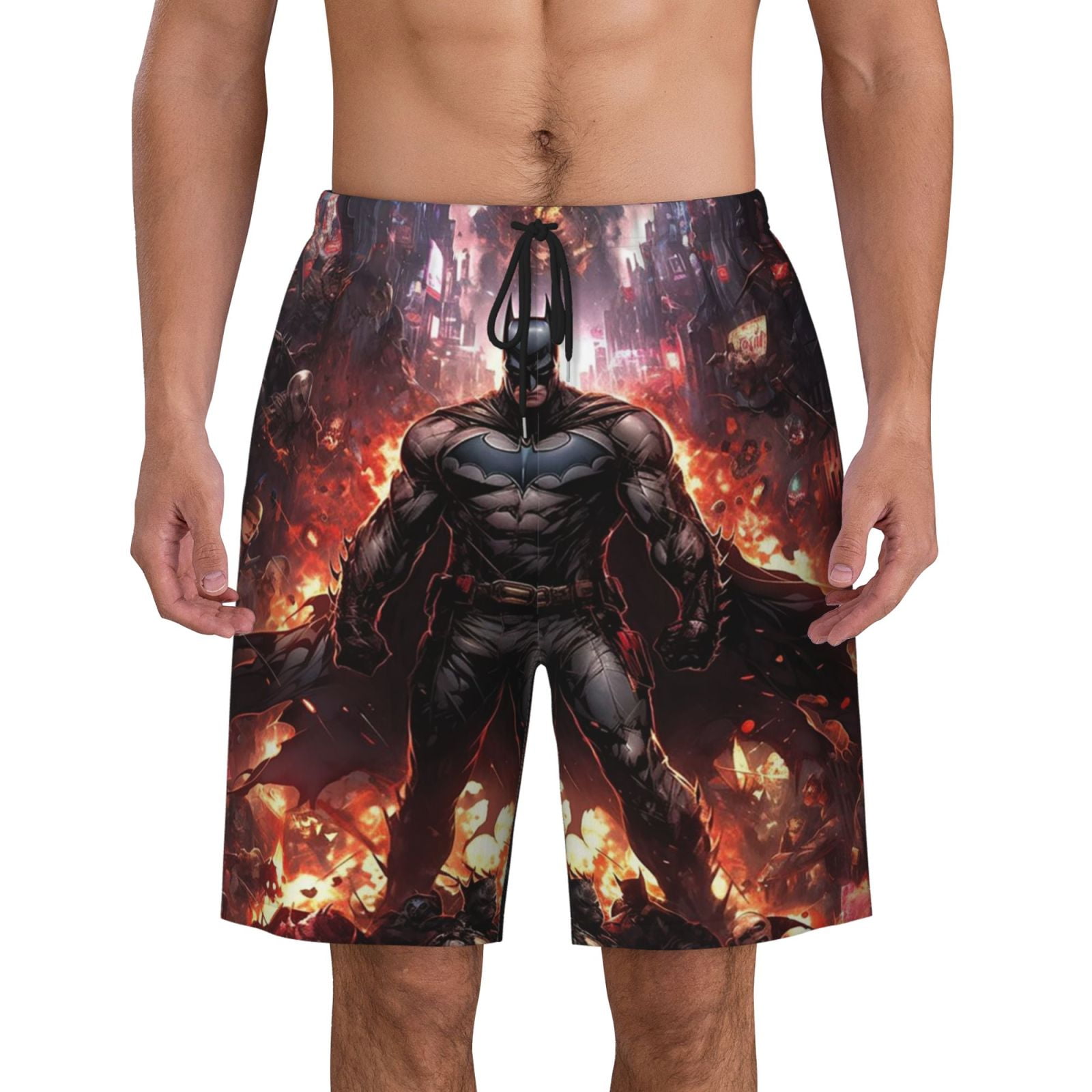 Batman Men's Swim Trunks Quick Dry Board Shorts Bathing Suit Swimsuits ...