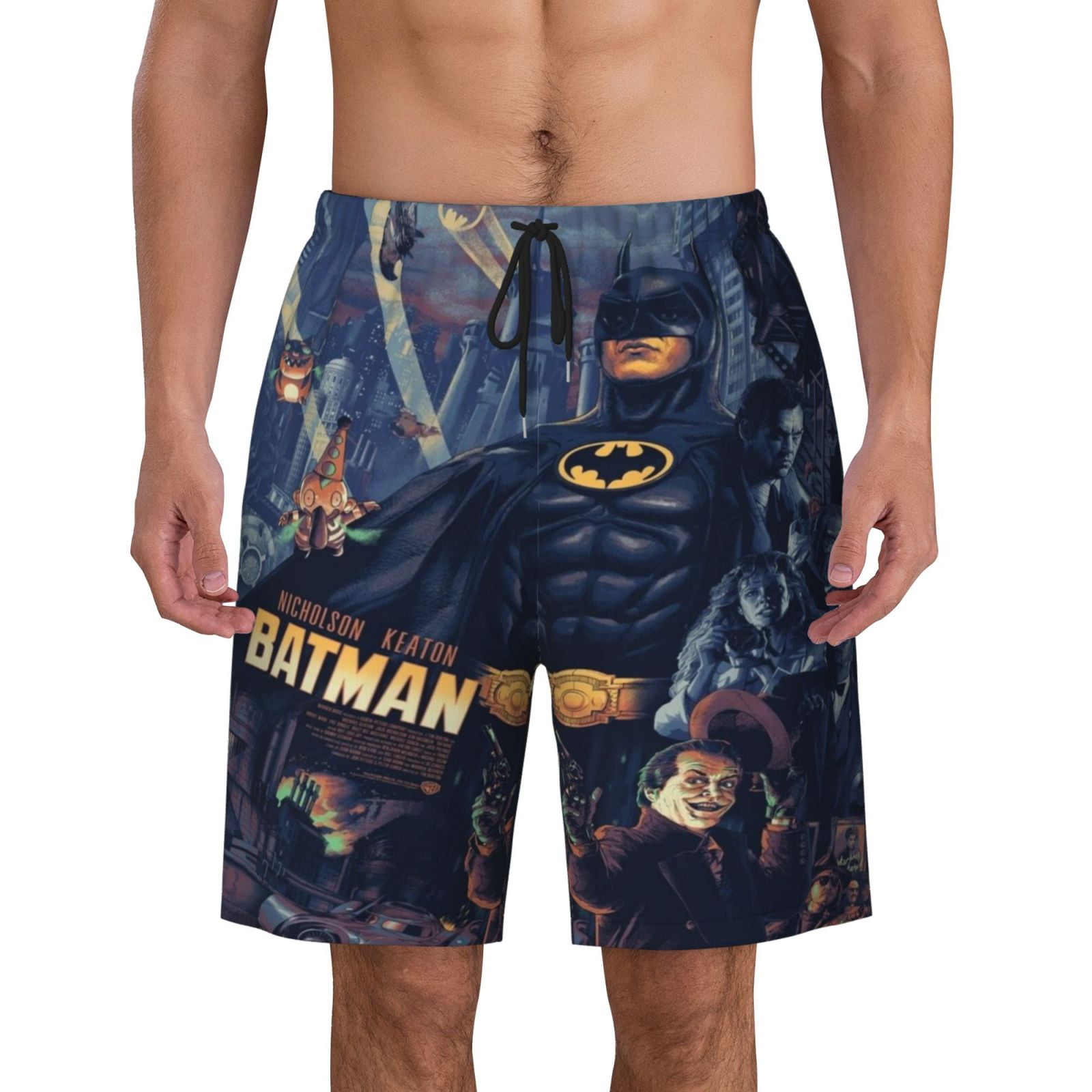 Batman Men's Swim Trunks Quick Dry Board Shorts Bathing Suit Swimsuits ...