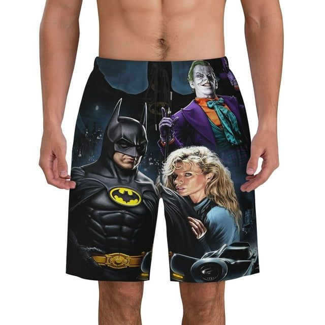 Batman Men's Swim Trunks Quick Dry Board Shorts Bathing Suit Swimsuits ...