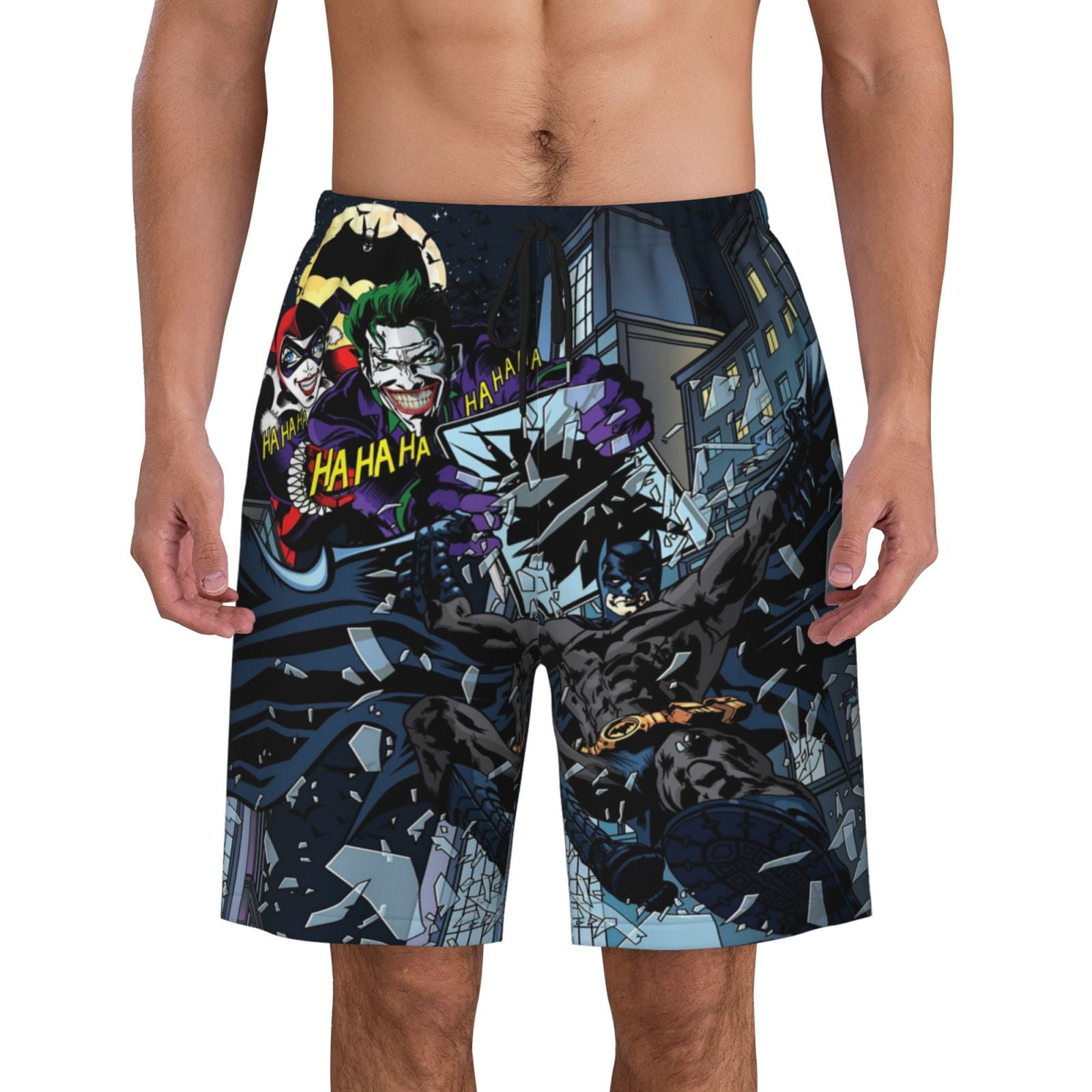 Batman Men's Swim Trunks Quick Dry Board Shorts Bathing Suit Swimsuits ...