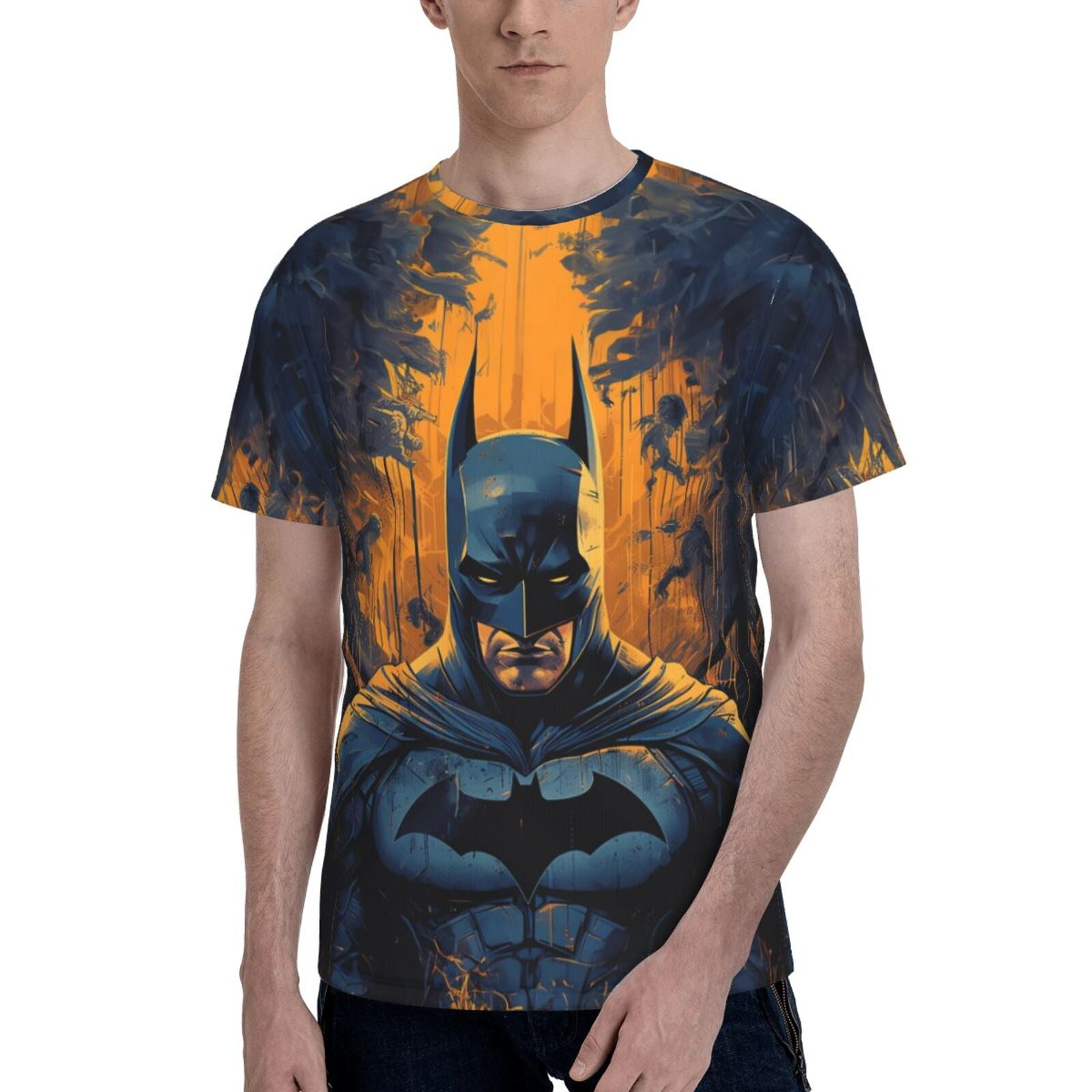 Batman Men's T Shirt 3D Graphic Hip Hop Unisex Tees Tops Casual Stylish ...