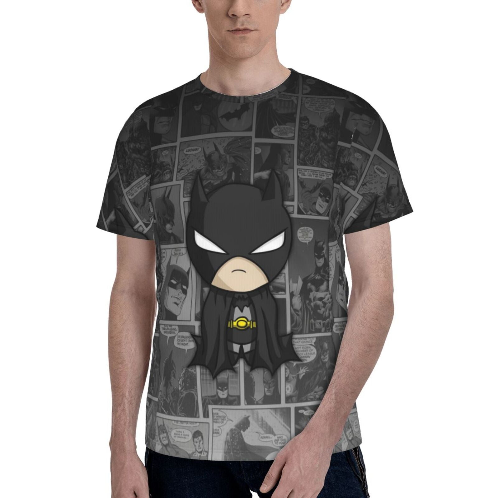 Batman Men's T Shirt 3D Graphic Hip Hop Unisex Tees Tops Casual Stylish ...
