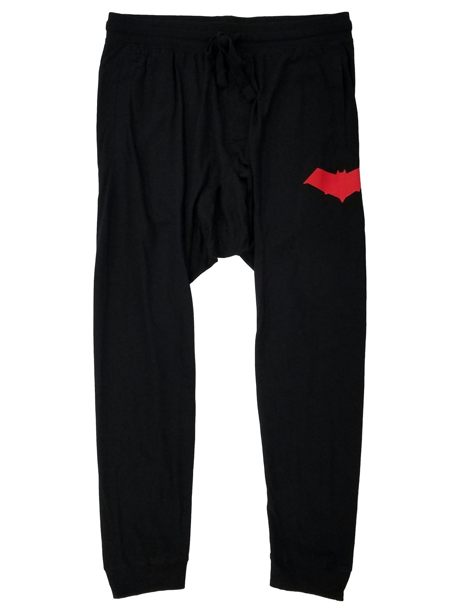 Batman Mens Black & Red Arkham Knight Lounge Pants Pajama Bottoms Large ...