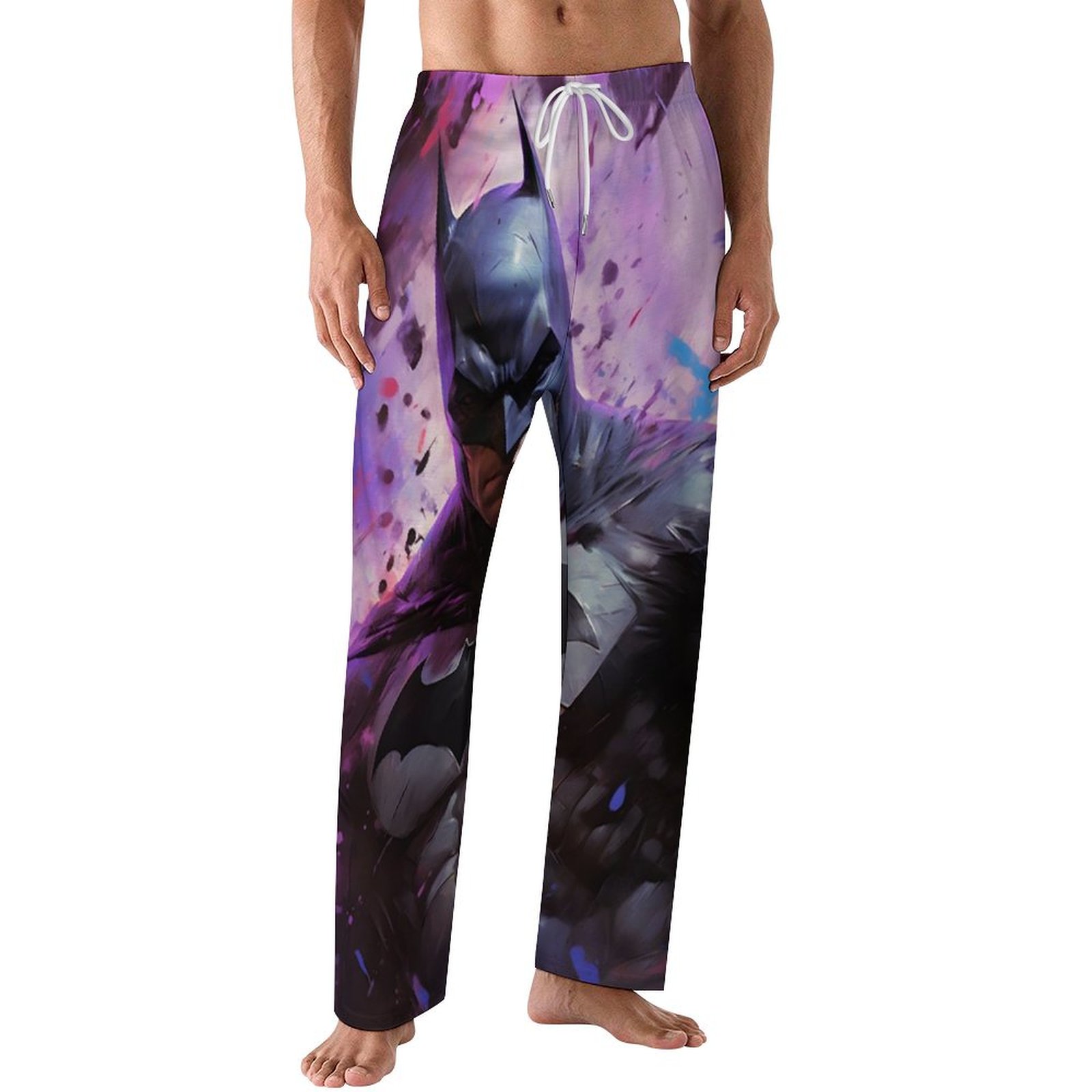 Batman Mens PJ Pajama Pants Bottoms Lounge Pants Sleepwear PJs with ...