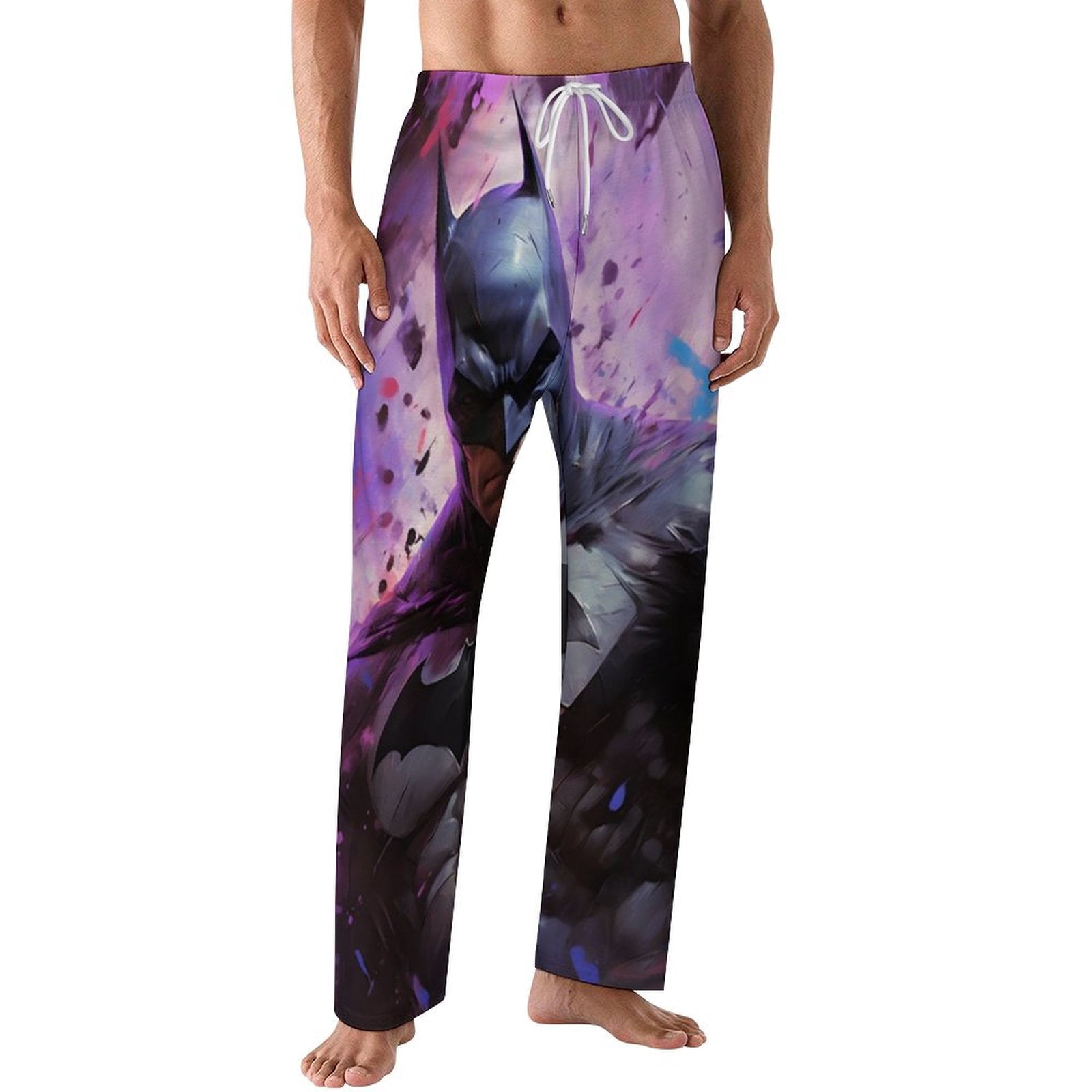 Batman Mens PJ Pajama Pants Bottoms Lounge Pants Sleepwear PJs with ...