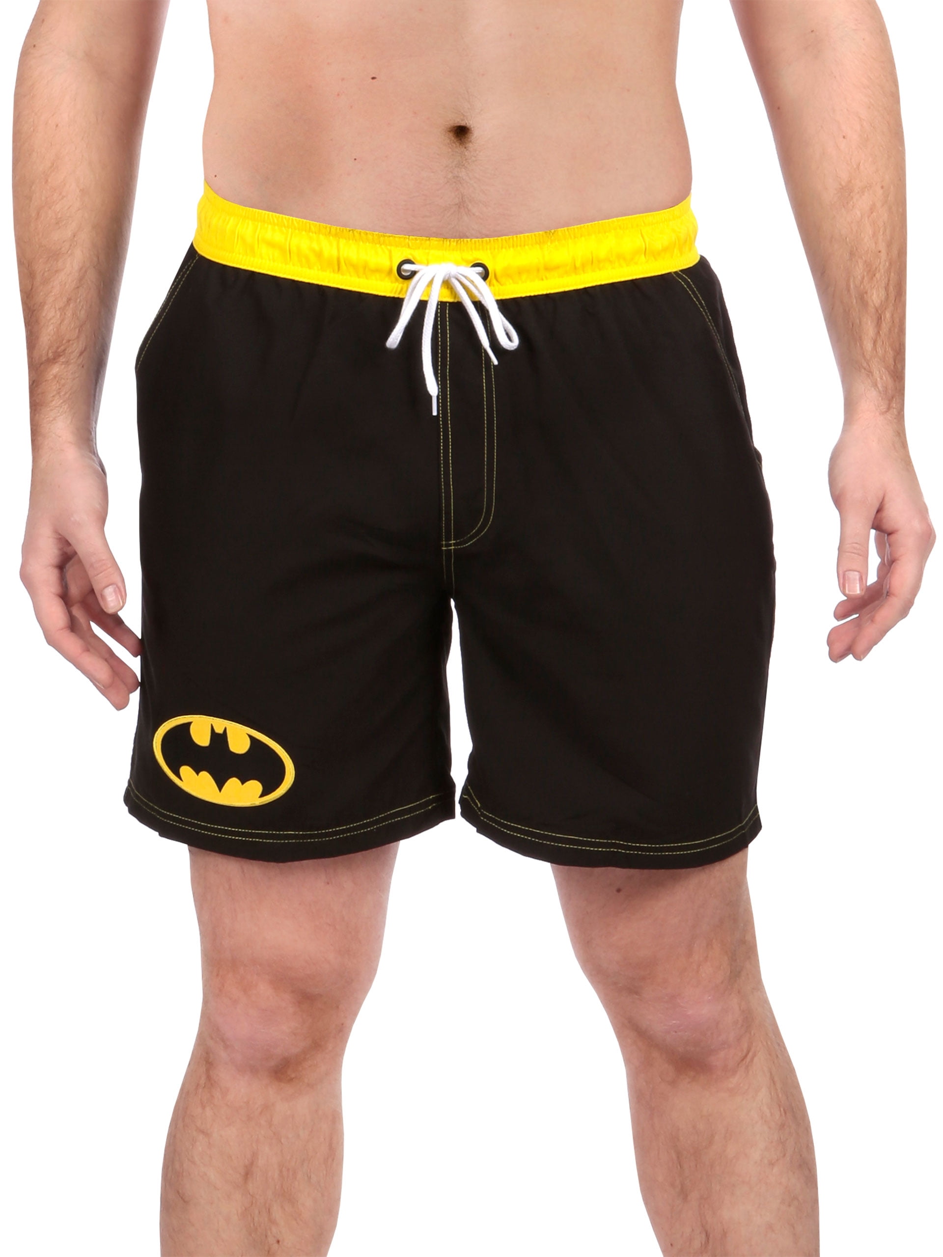 DC Comics Batman Men's Swim Shorts Black, S-XXL Trunks, Bathing, Pool ...