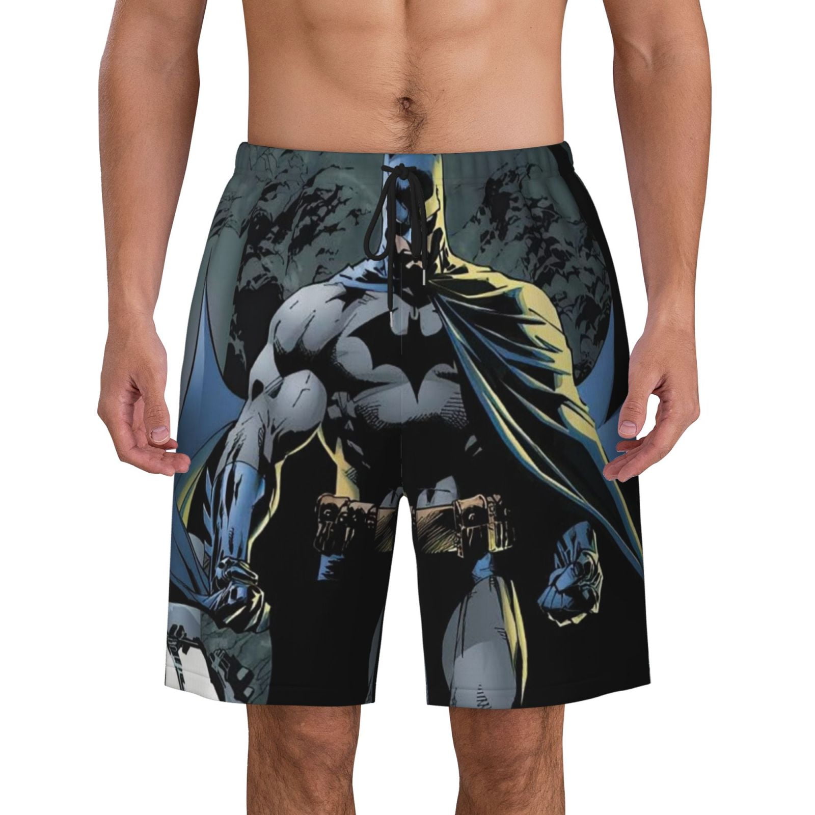 Batman Mens Swim Trunks Quick Dry Board Shorts With Mesh Lining, Beach ...