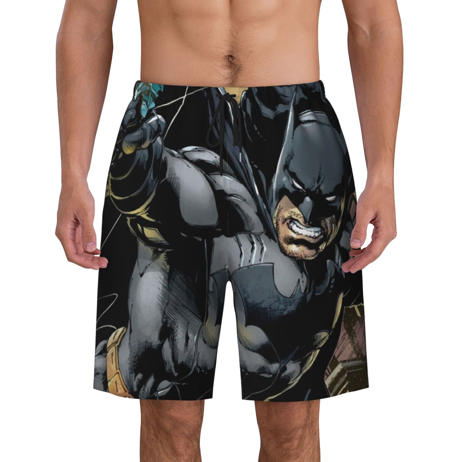 Batman Mens Swim Trunks Quick Dry Board Shorts with Mesh Lining, Hawaii ...