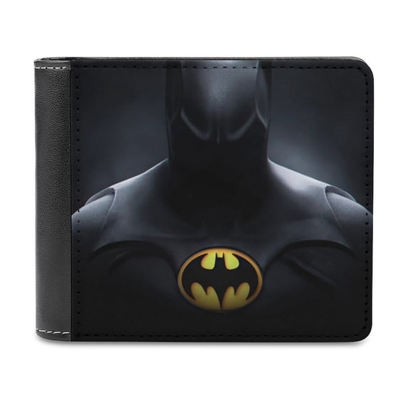 Batman Mens Wallet Genuine Leather Bifold Extra Capacity Bifold Wallet ...