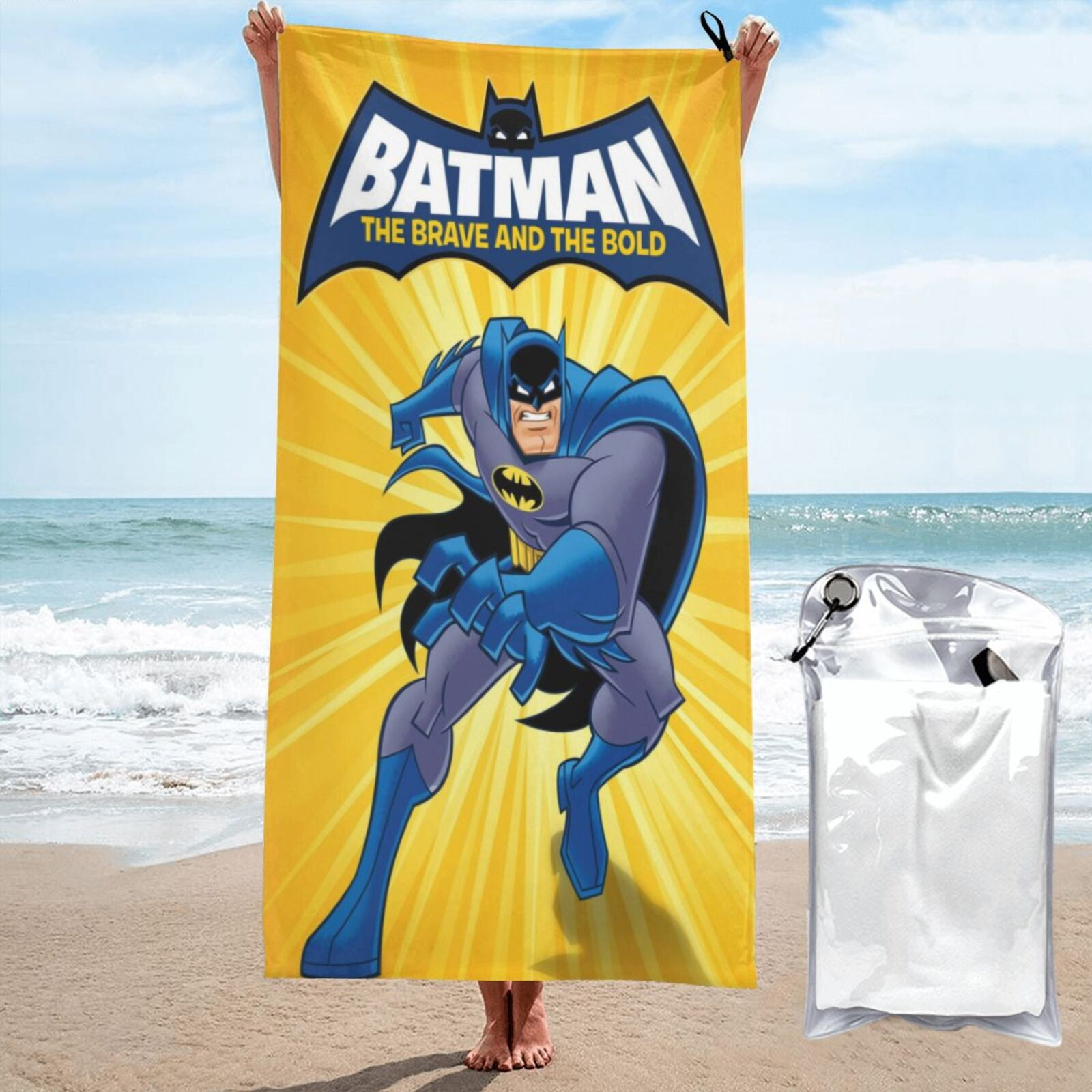 Batman Microfiber Beach Towel Oversized Lightweight Quick Dry Sand Free ...