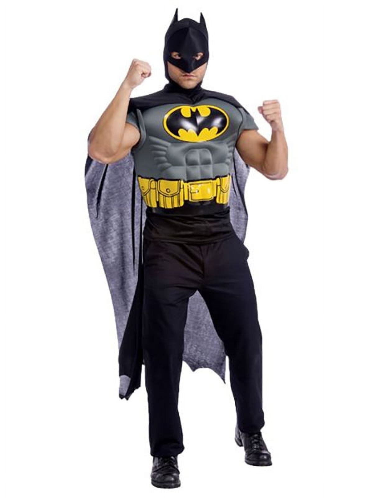 DC Comics Batman Muscle Chest Top Costume for Adults by Rubies, Men's ...