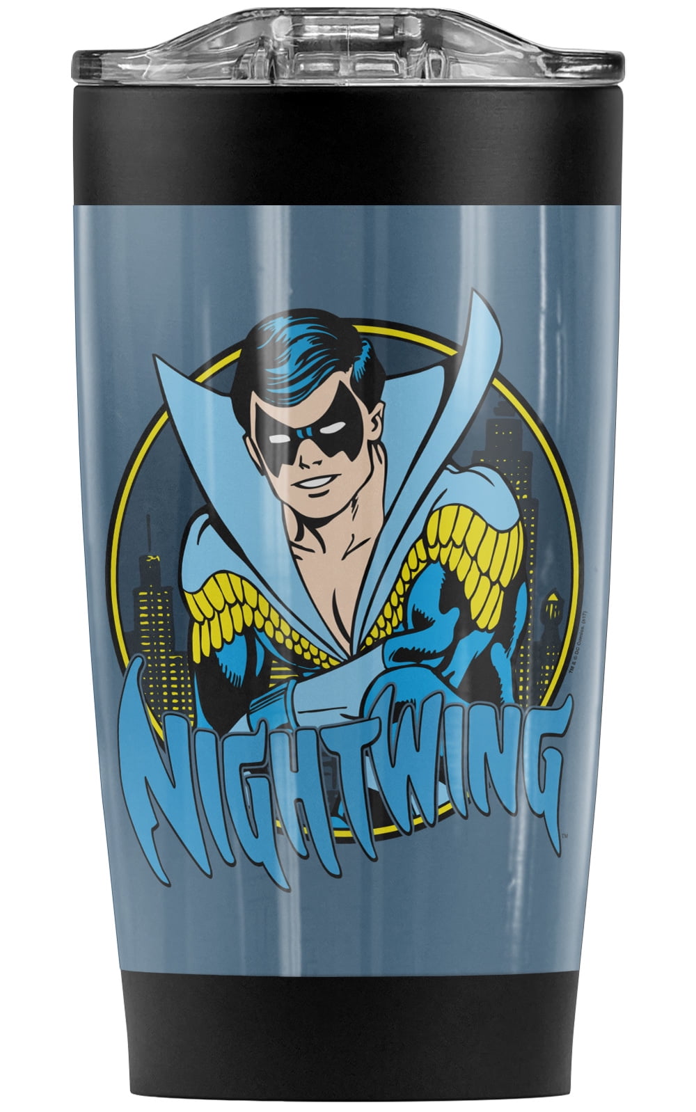 Batman Nightwing Circle Stainless Steel Tumbler 20 oz Coffee Travel Mug ...
