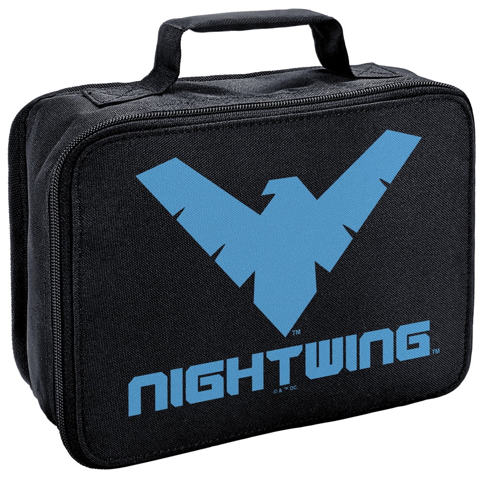 Batman Nightwing Logo Insulated Soft Sided Lunch Box - Reusable Lunch ...