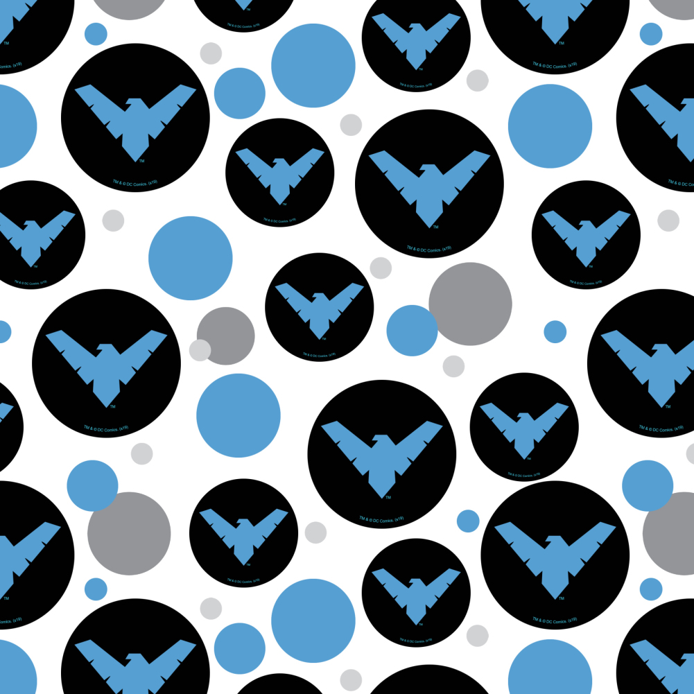 Batman Nightwing Logo Premium Gift Wrap Wrapping Paper Roll - Walmart.com