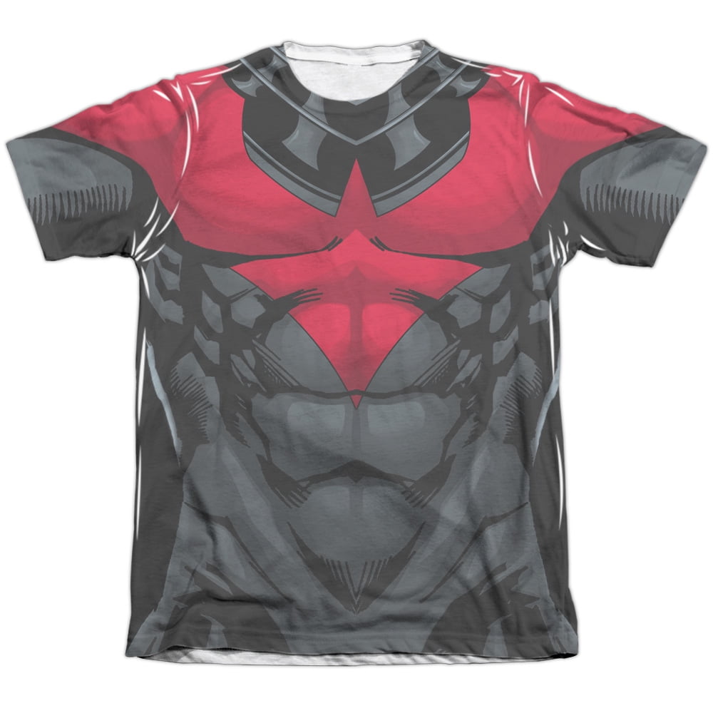 Batman - Nightwing Red Uniform - Short Sleeve Shirt - Small - Walmart ...