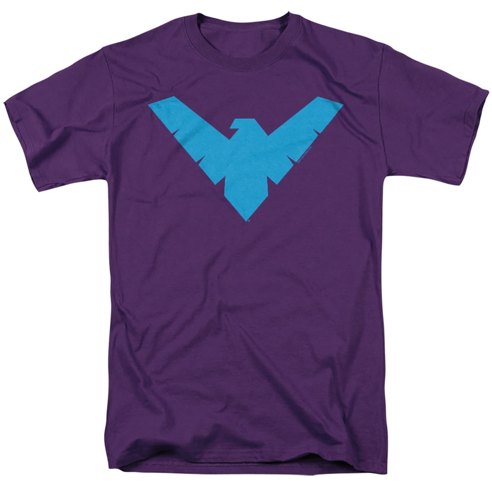 Batman Nightwing Symbol Unisex Adult T Shirt, Purple, 4X-Large ...