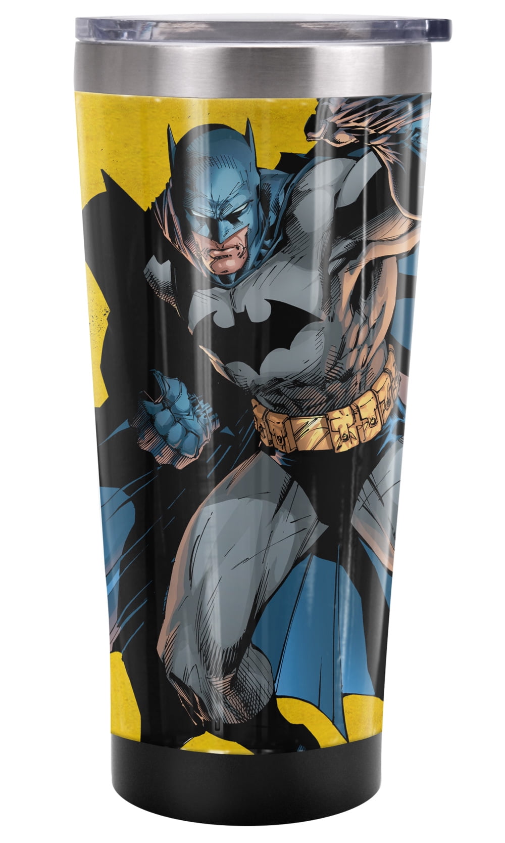 Batman Official Character Classic Logo 20 oz Travel Tumbler, Stainless ...