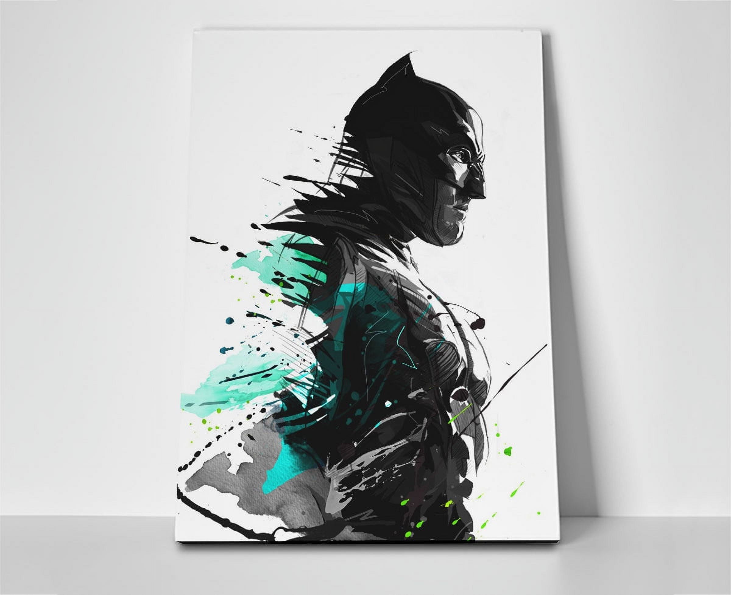 Batman Painting Poster or Wrapped Canvas - Walmart.com