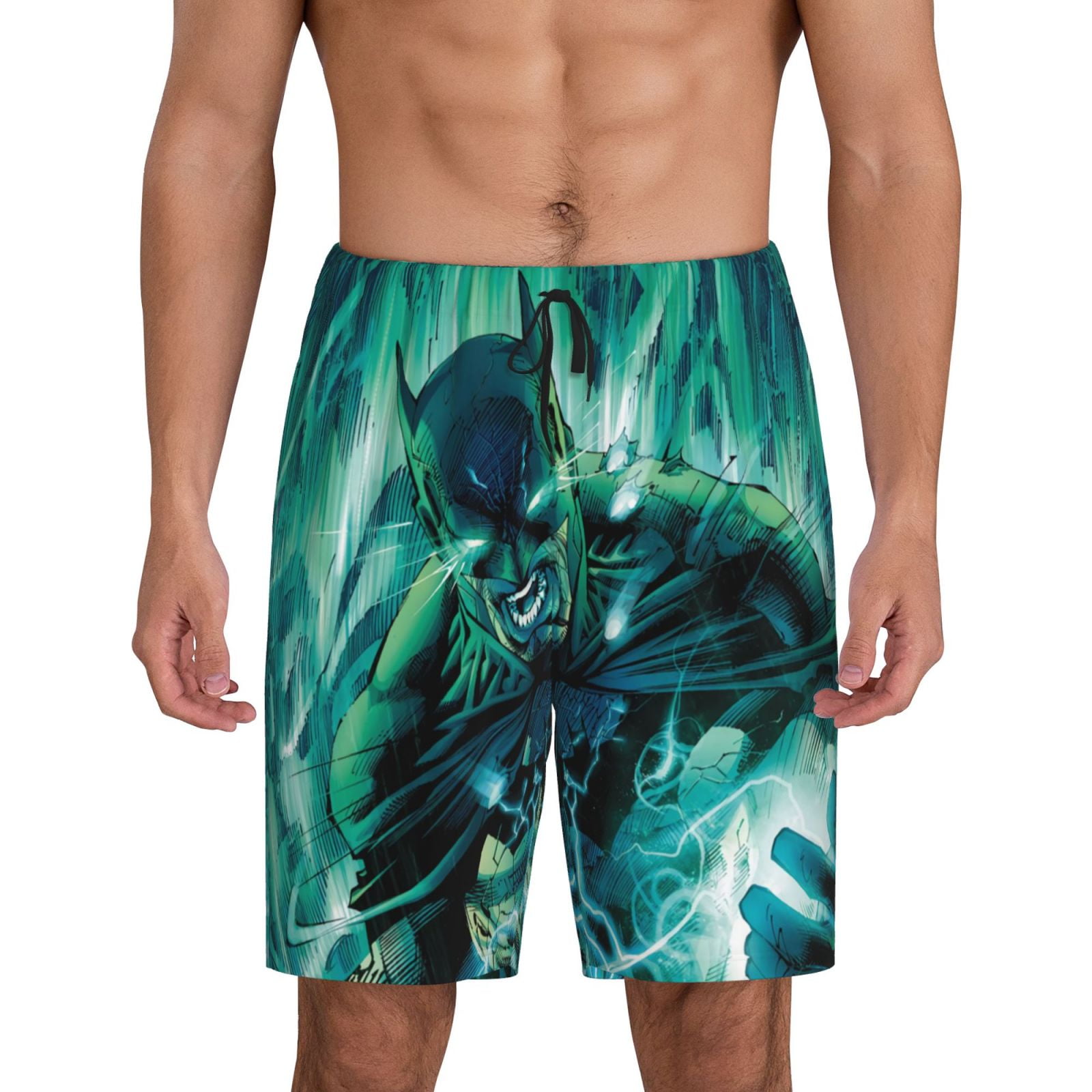 Batman Pajama Shorts for Men, Summer Graphic Lounge Pajama Bottoms Soft ...